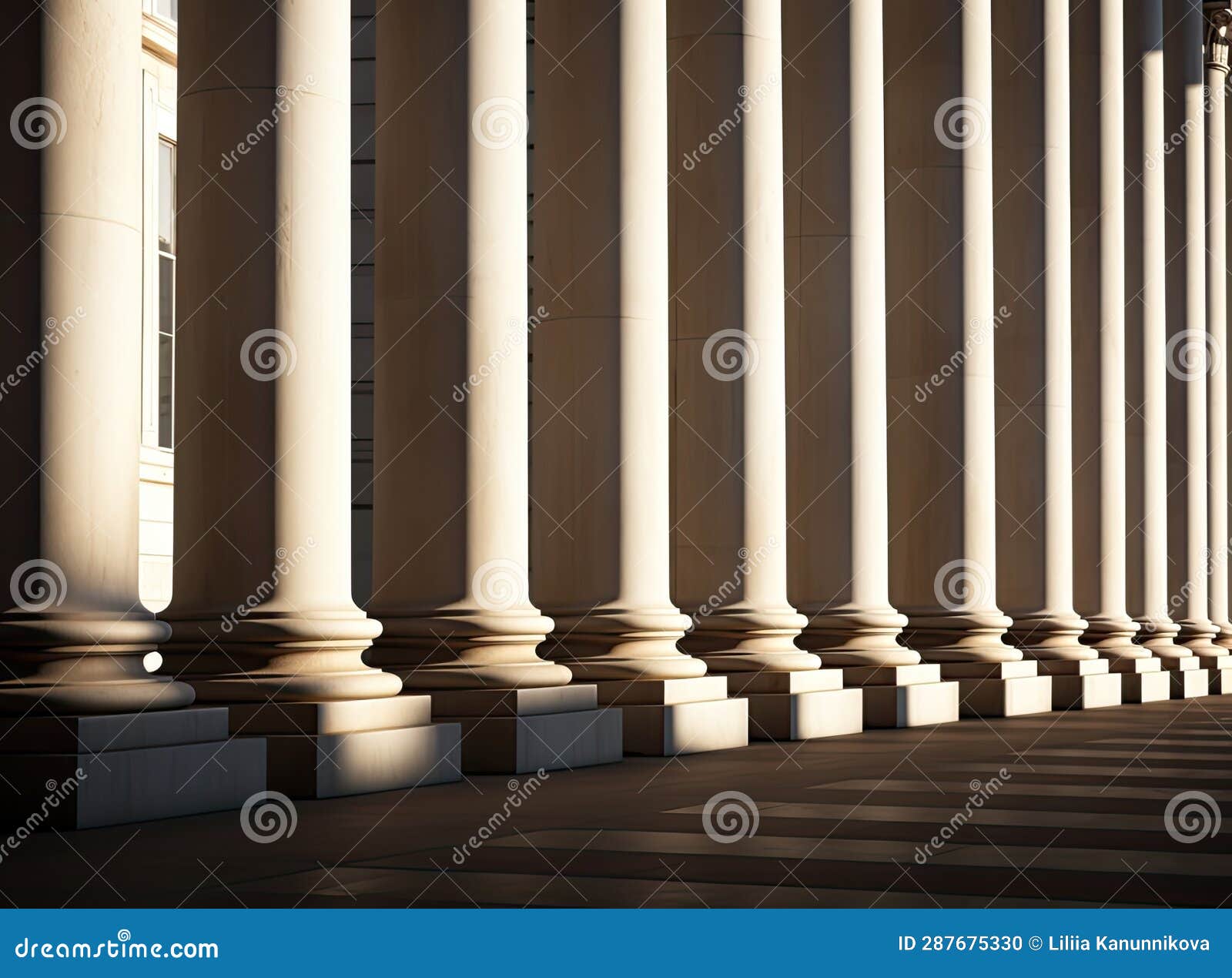 Marble Columns of Academy of Athens Created with Generative AI ...
