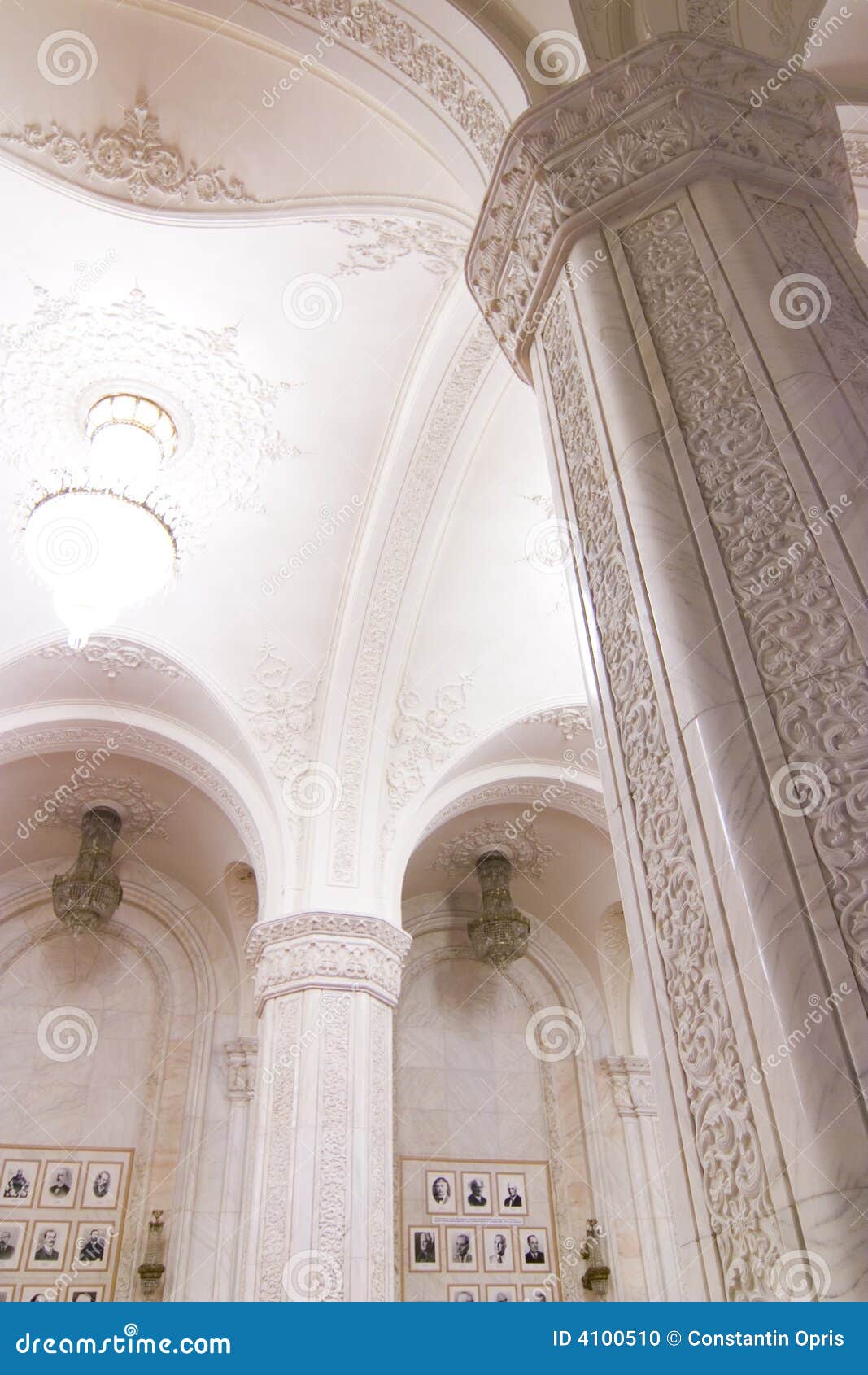 Marble Columns Inside a Palace Stock Photo - Image of majestic, carve ...