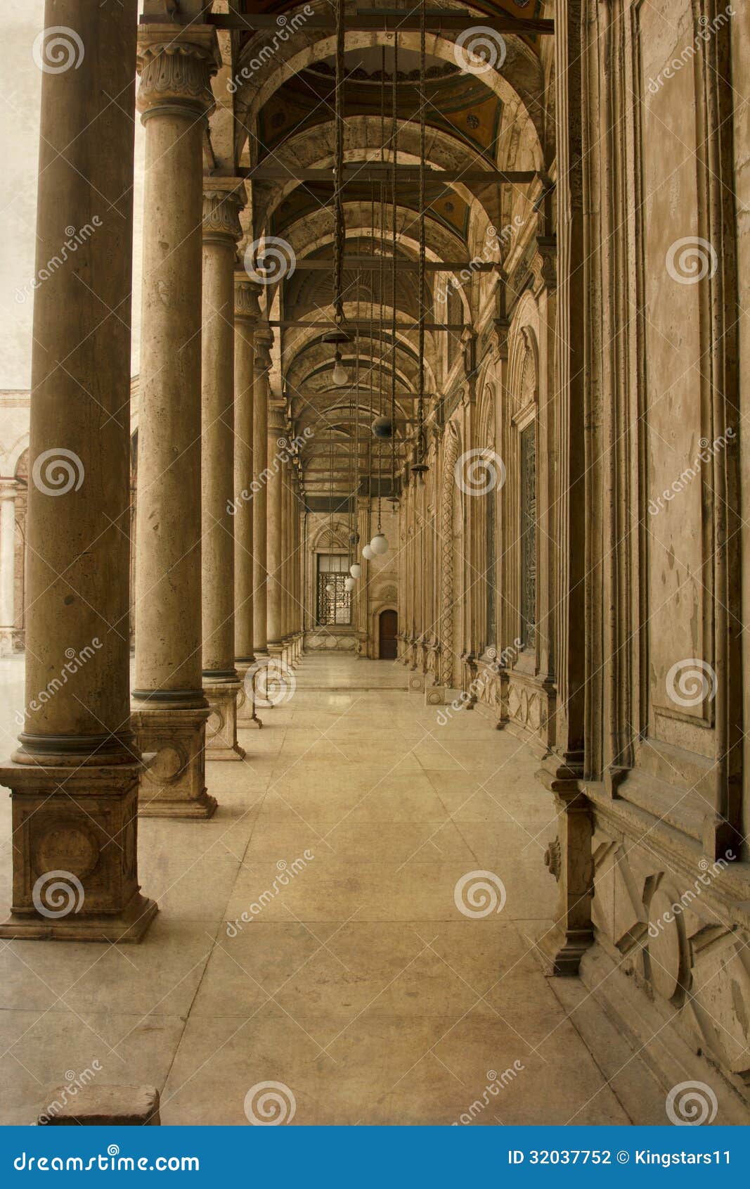 Marble Columns of Mohamed Ali Mosque Stock Photo - Image of monument ...
