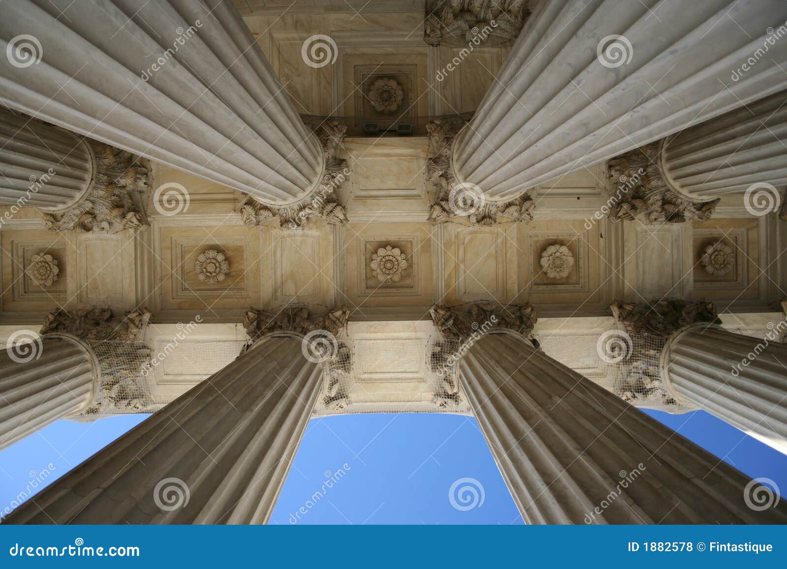 Marble Columns at Supreme Court Stock Photo - Image of looking, supreme ...