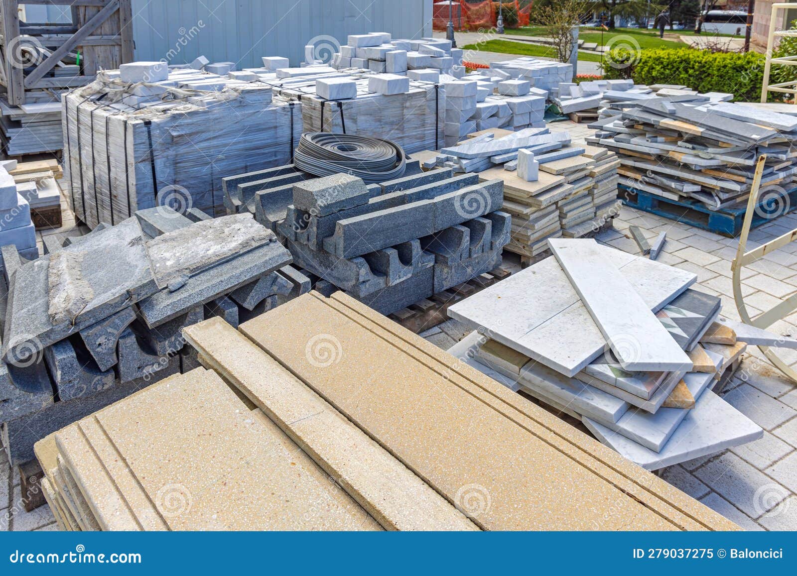 Marble Construction Material Stock Image - Image of industrial, stacked ...