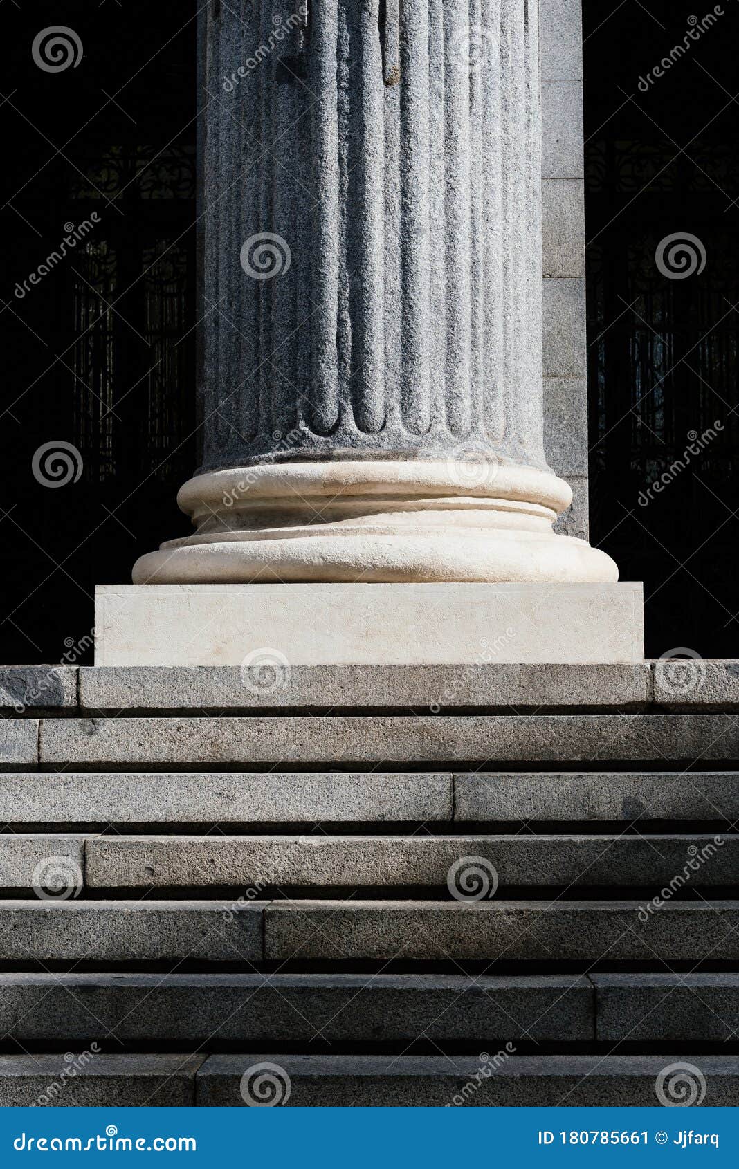 Marble Corinthian Column Base in Public Building Stock Image - Image of ...