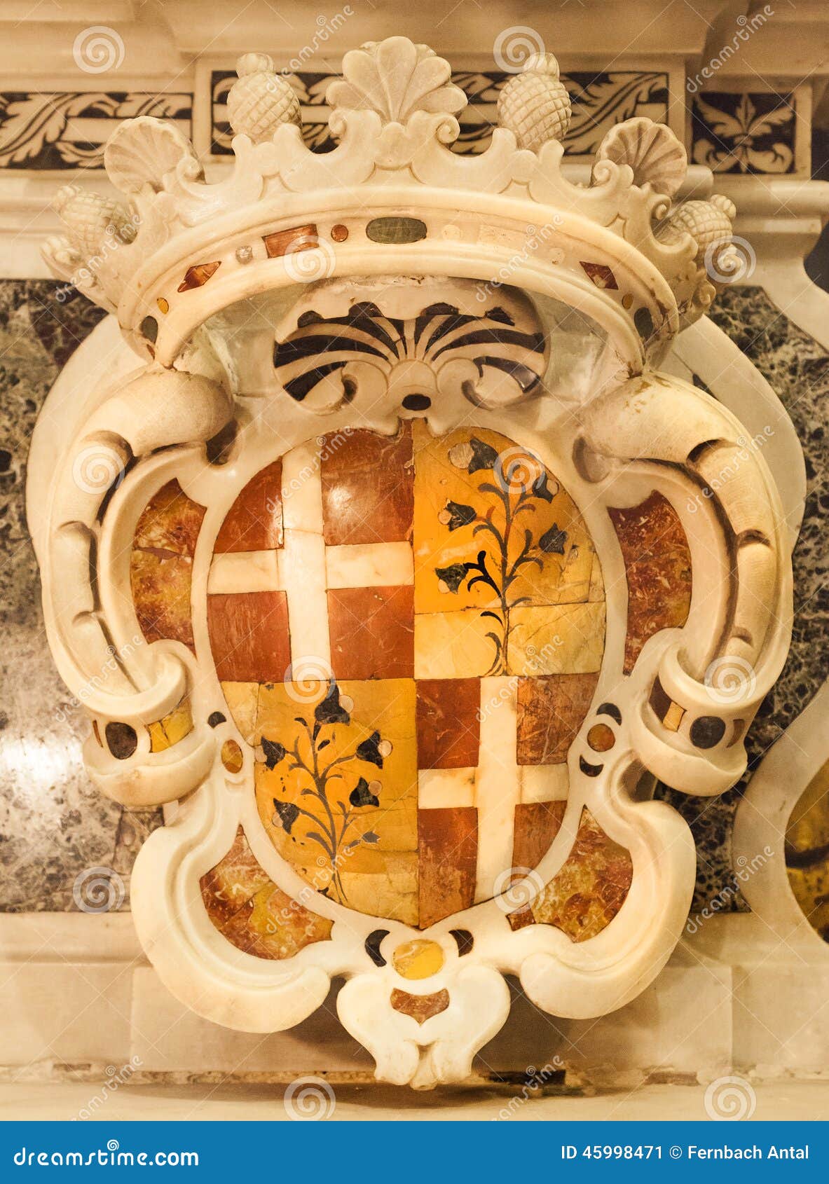 Marble crest stock image. Image of crest, masterwork - 45998471