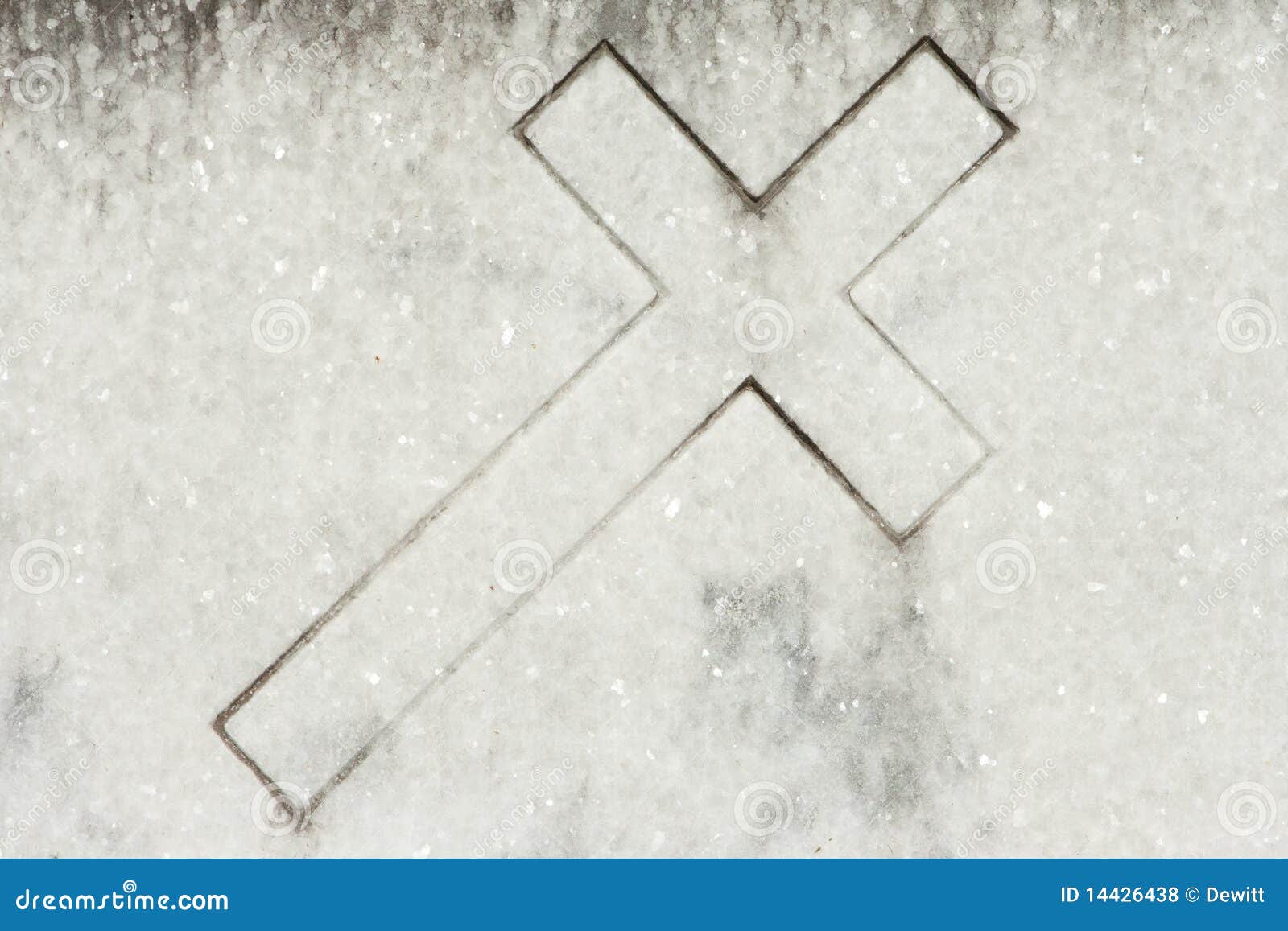Marble Cross In The Cemetery Royalty-Free Stock Image | CartoonDealer ...
