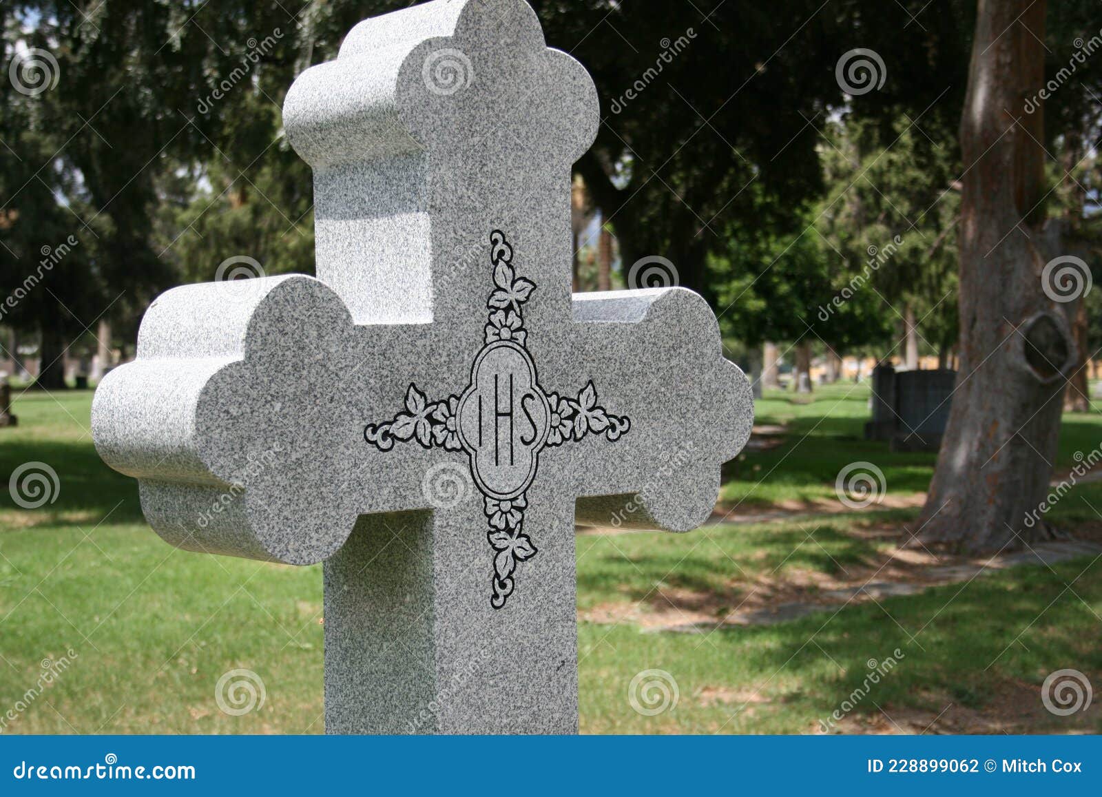 Cross - IHS stock photo. Image of lawn, peace, cross - 228899062