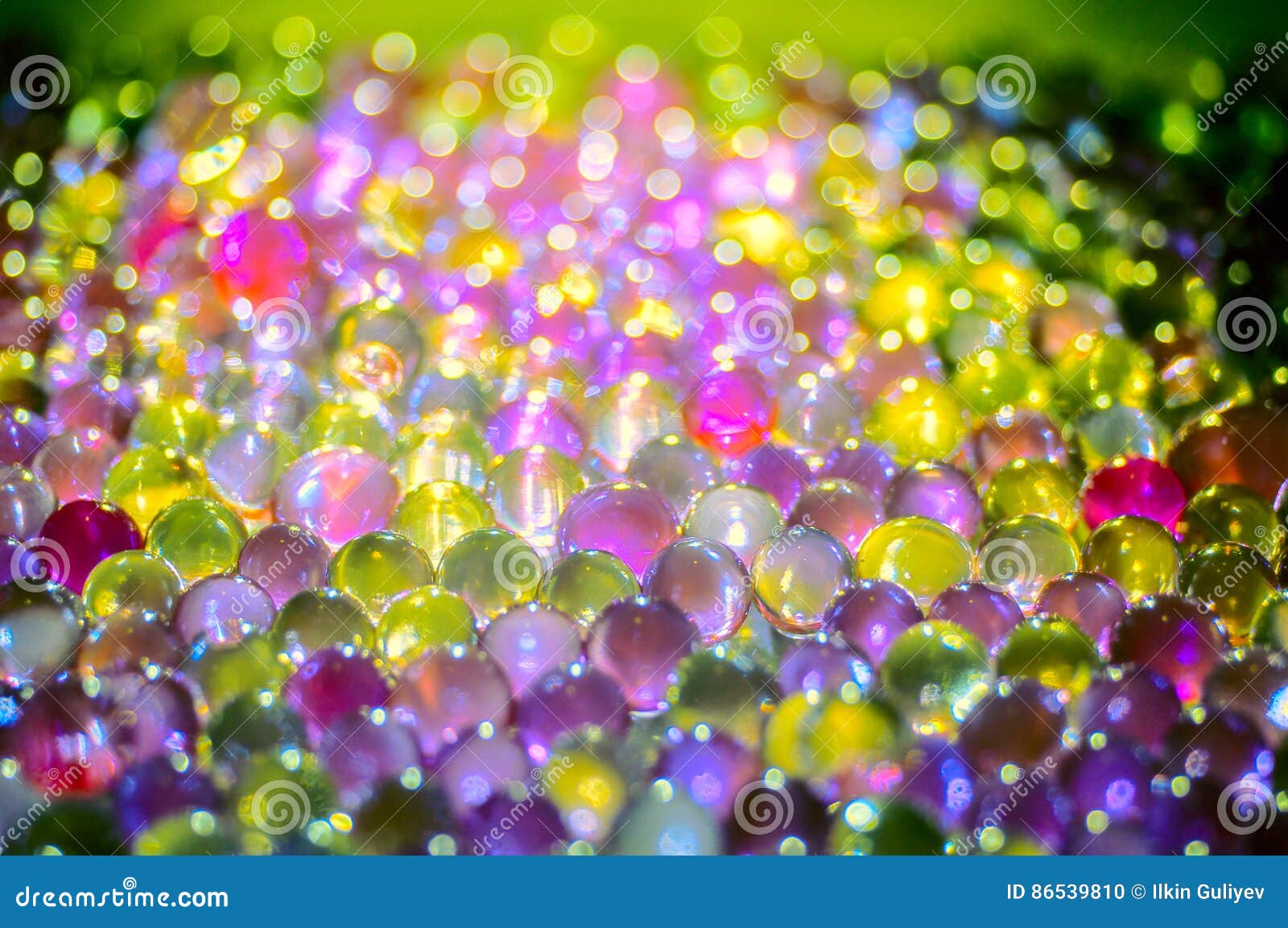 Marble Crystal Clear Ball, Rainbow Multicolored Glitter Sparkles ...