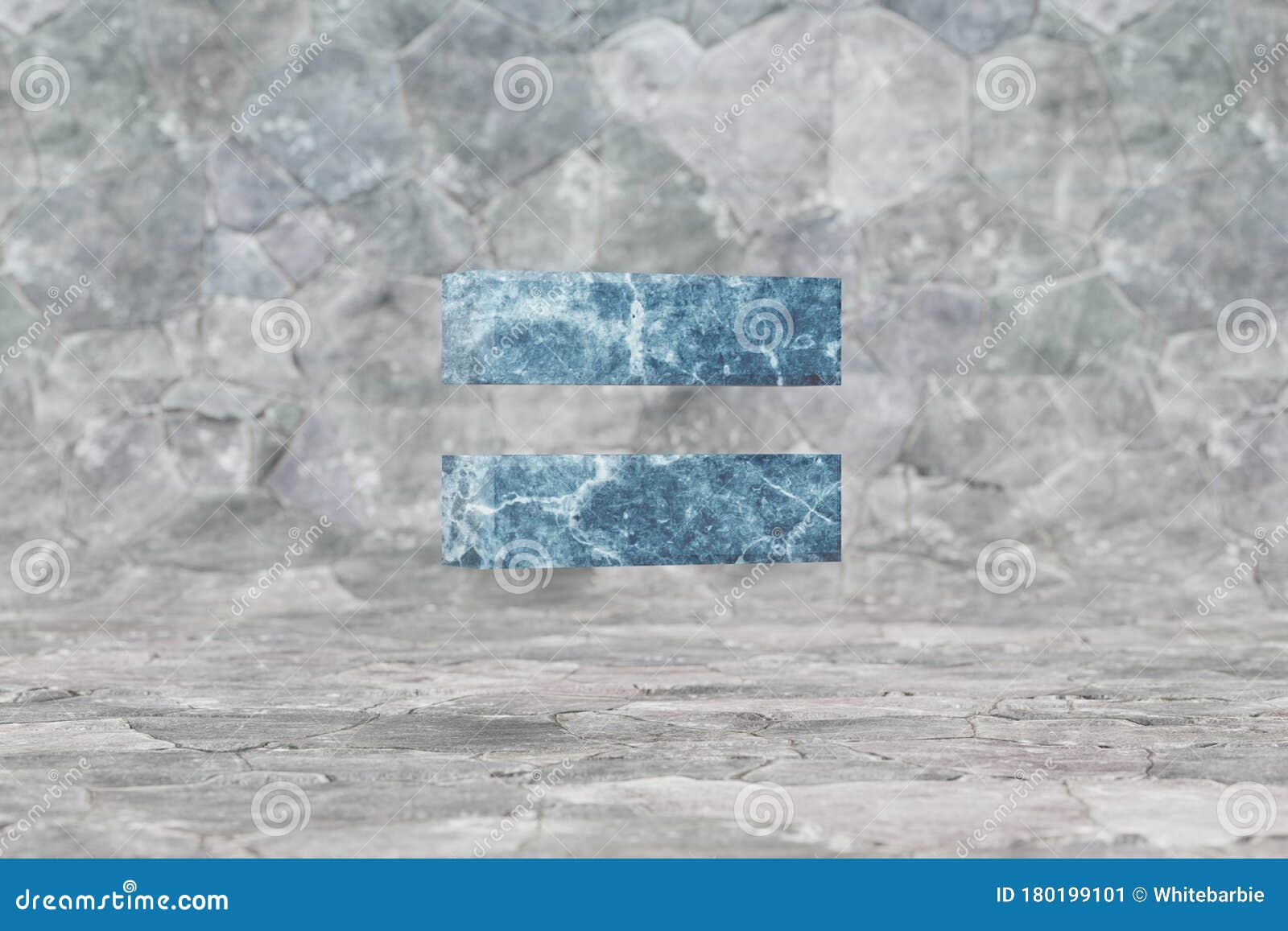 Equals Symbol On White Background. Hammered Brass 3D Sign With Shiny ...