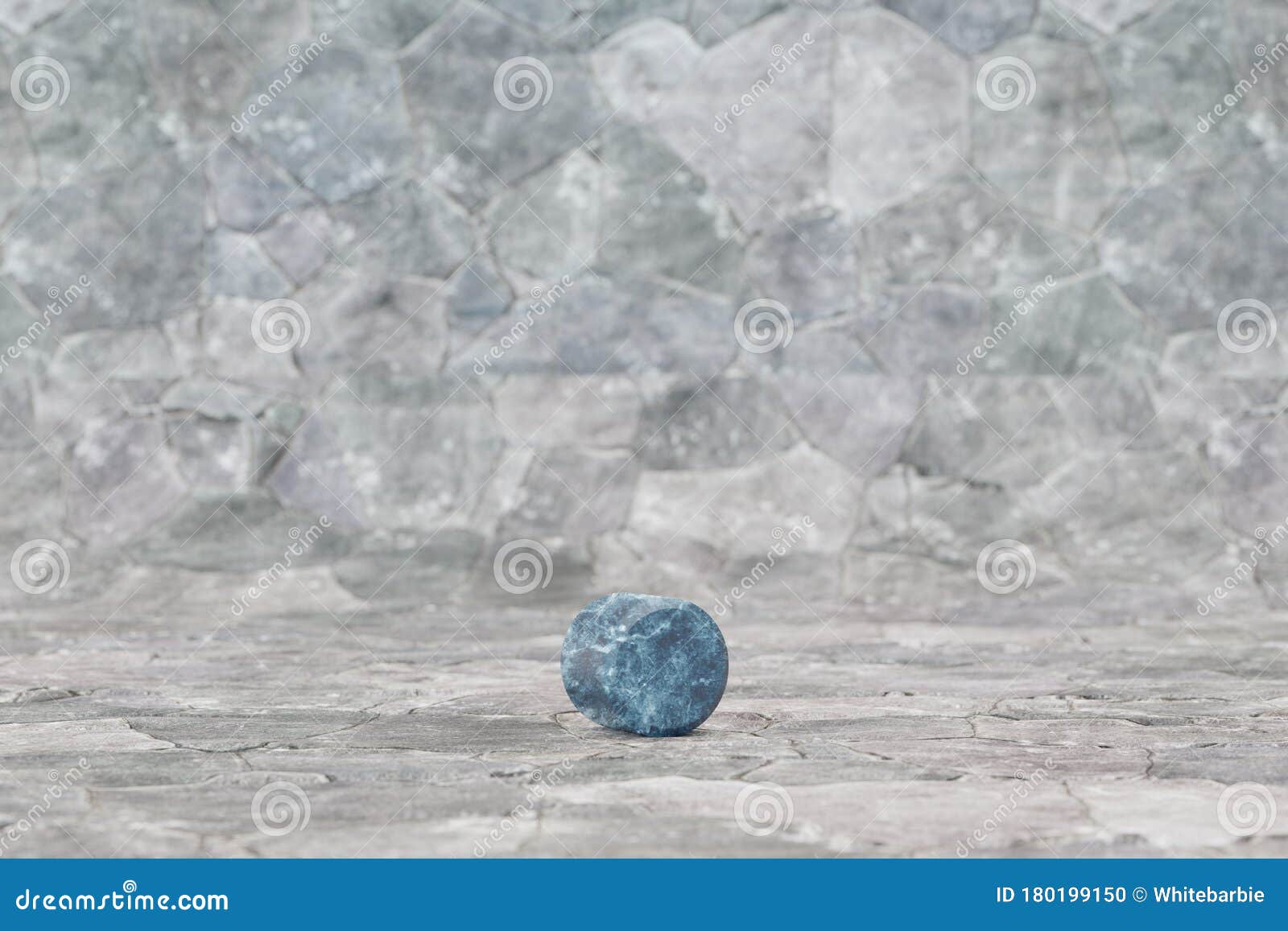 Marble 3d Point Symbol. Blue Marble Sign on Stone Background Stock ...