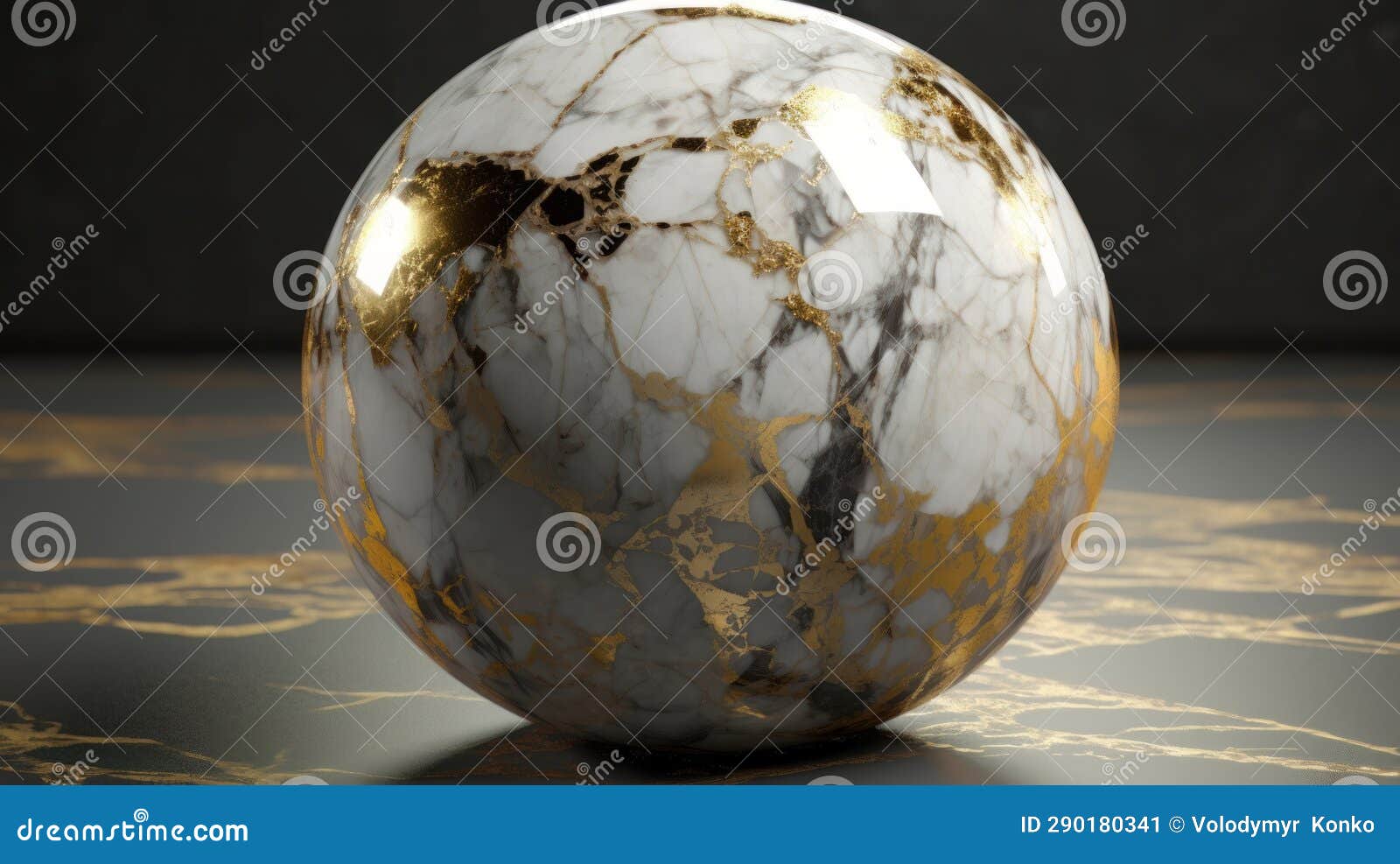Marble Design Sealed with Gold Wallpaper. Generative Ai Stock Image ...