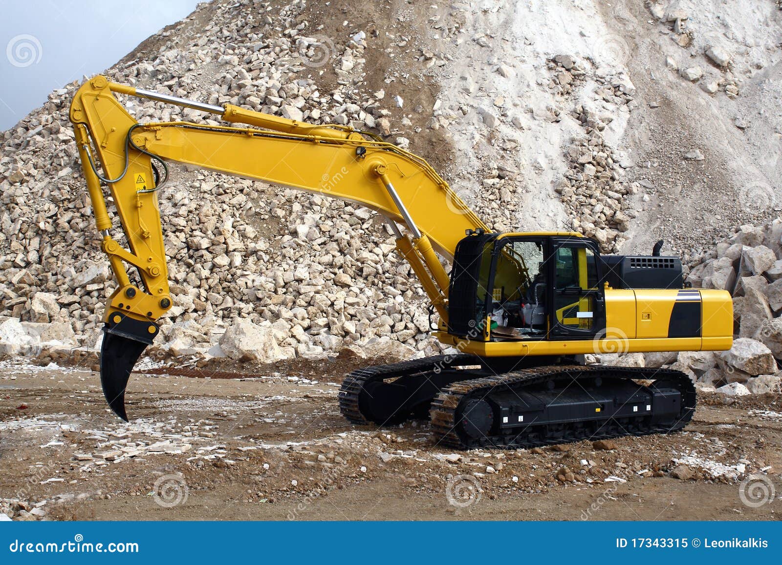 Marble Excavator Ripper stock image. Image of hammer - 17343315