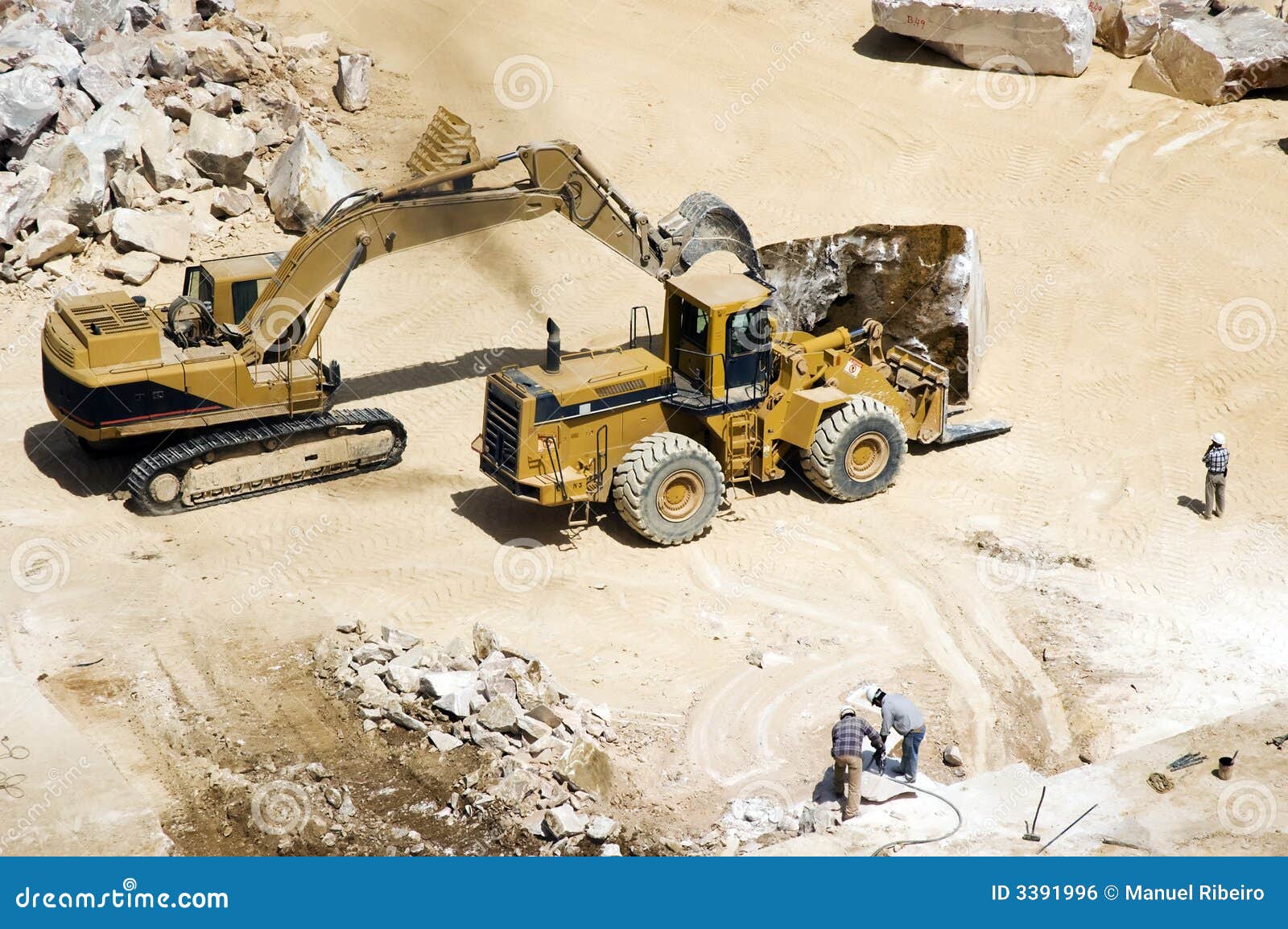 Marble extraction stock photo. Image of stone, block, marble - 3391996