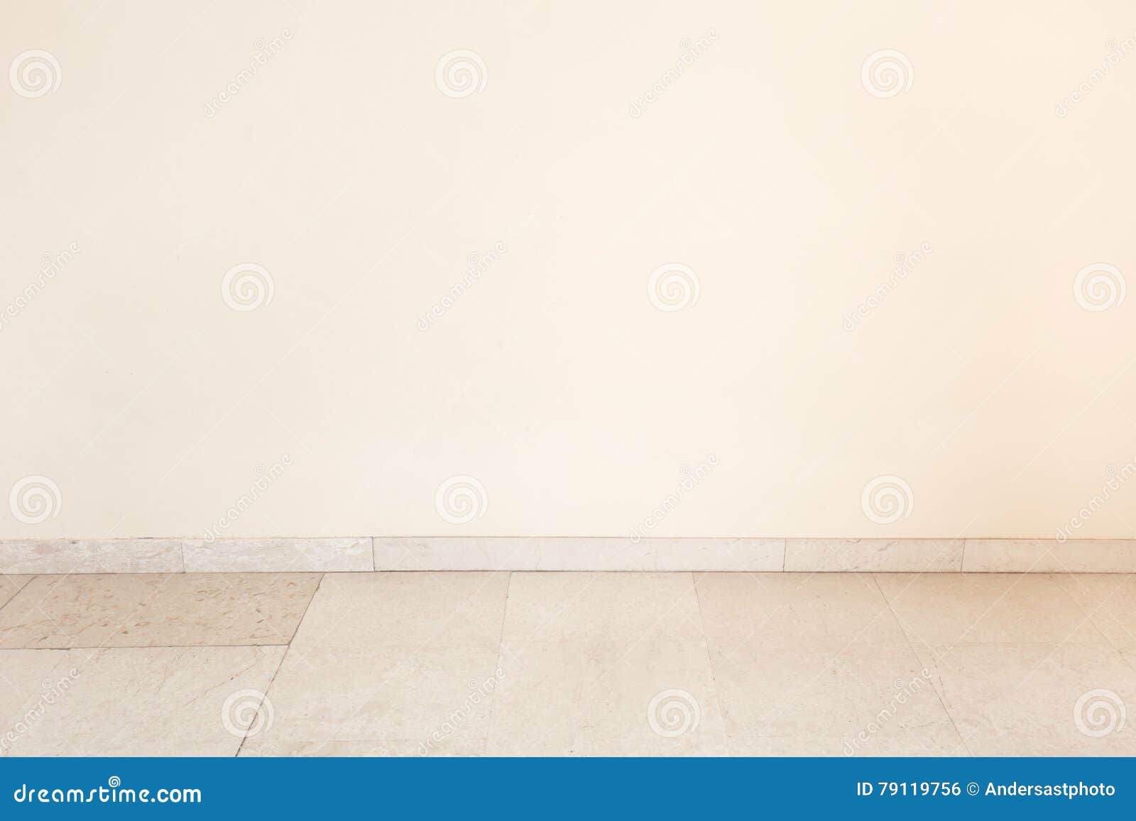 Marble Floor in Empty Room, Blank Wall Stock Photo - Image of estate ...