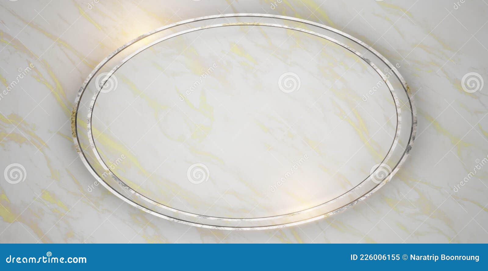 Marble Frame for Placing Messages and Products. on a Golden Marble ...