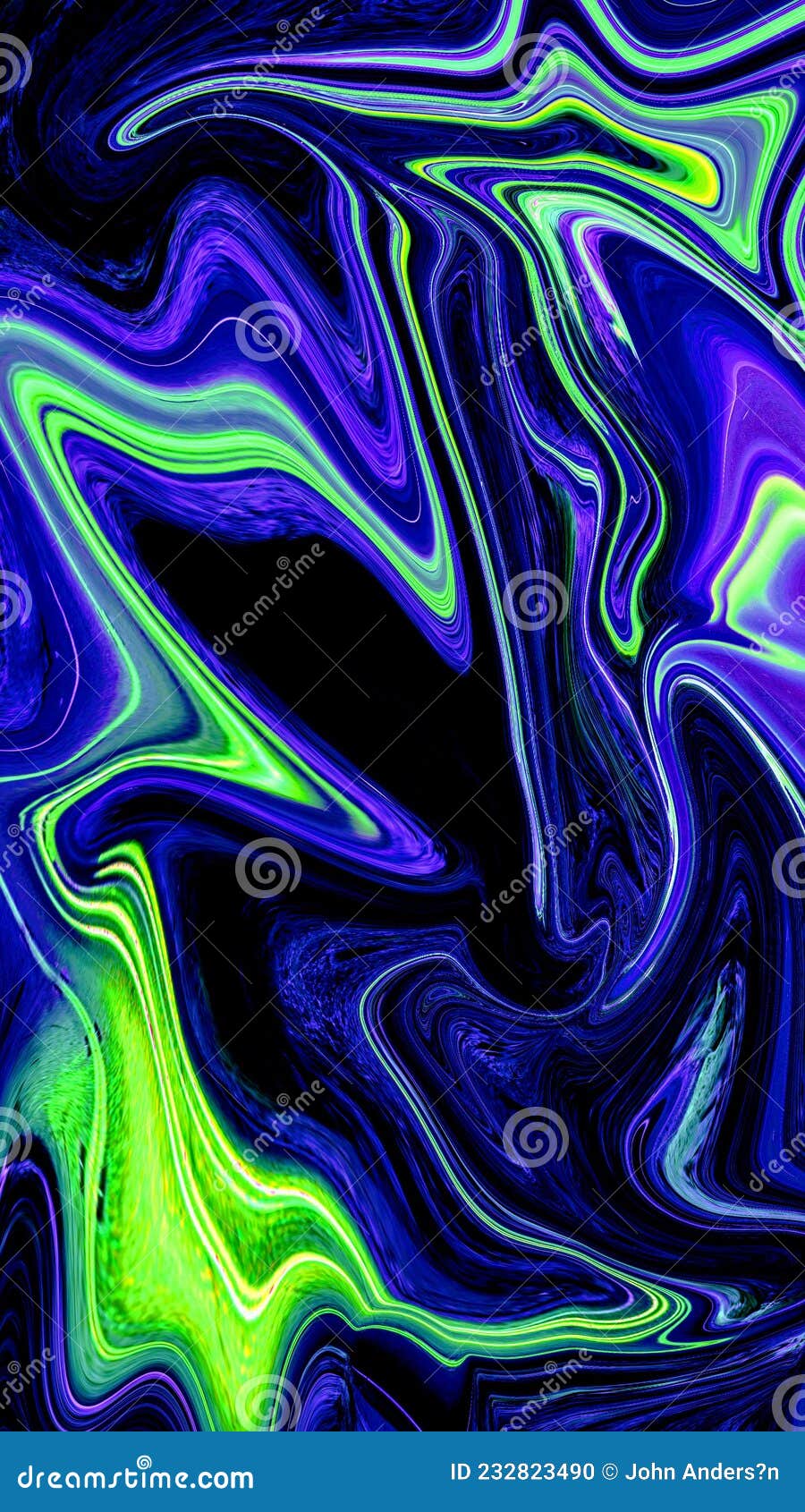 Marble Green Blue Lime Neon Abstract Stock Illustration - Illustration ...