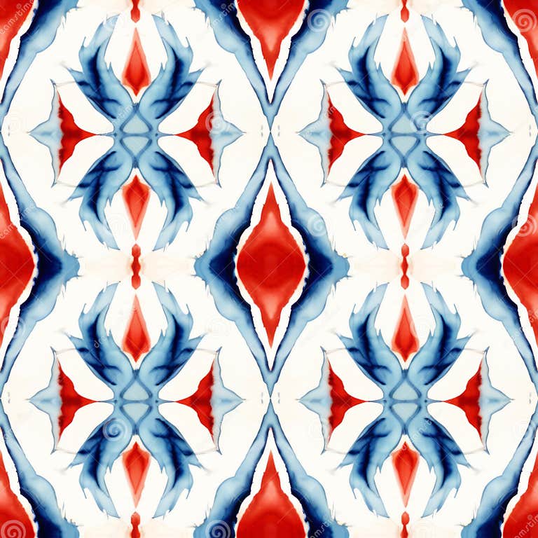 Marble Ikat Pattern: Symmetrical and High Resolution Design Stock ...