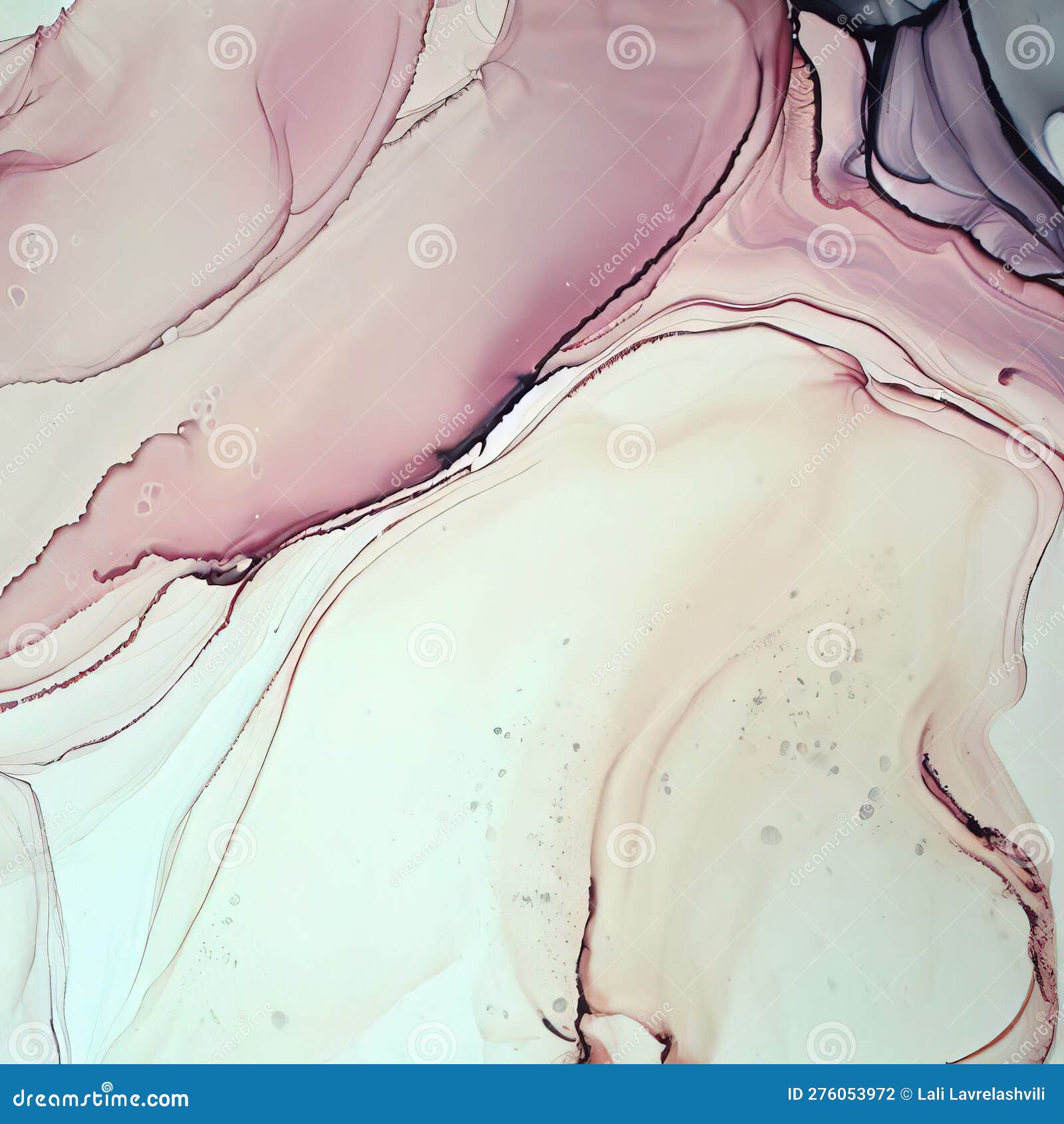 Marble Ink Abstract Art, Abstract Background. Generative AI Stock Illustration - Illustration of ...