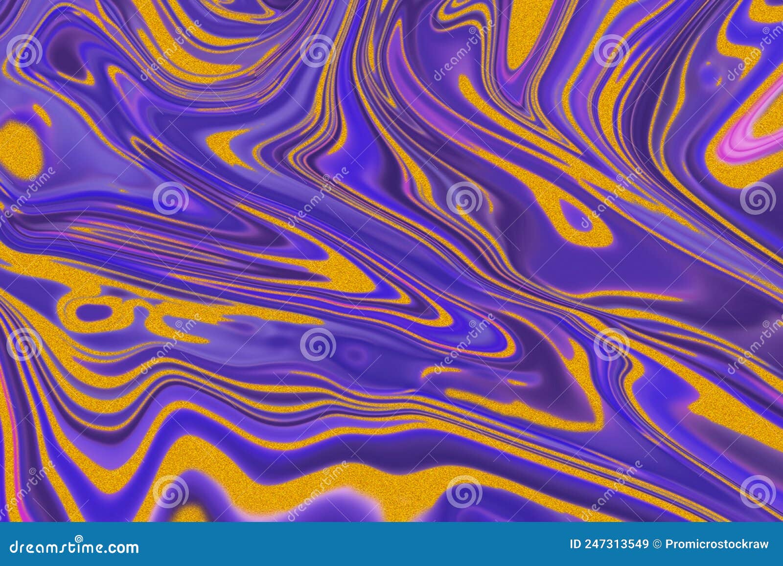 Marble Ink Gold Texture Inkscape Pattern with Dark Purple and Glitter ...