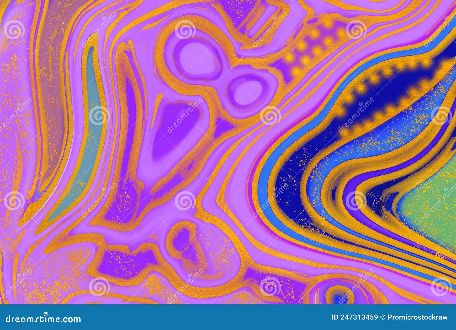 Marble Ink Gold Texture Inkscape Pattern With Eye Shape Design Royalty ...