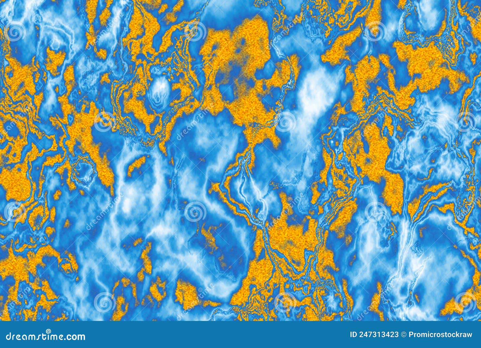 Marble Ink Gold Texture Inkscape Pattern with Glitter and Blue Color ...