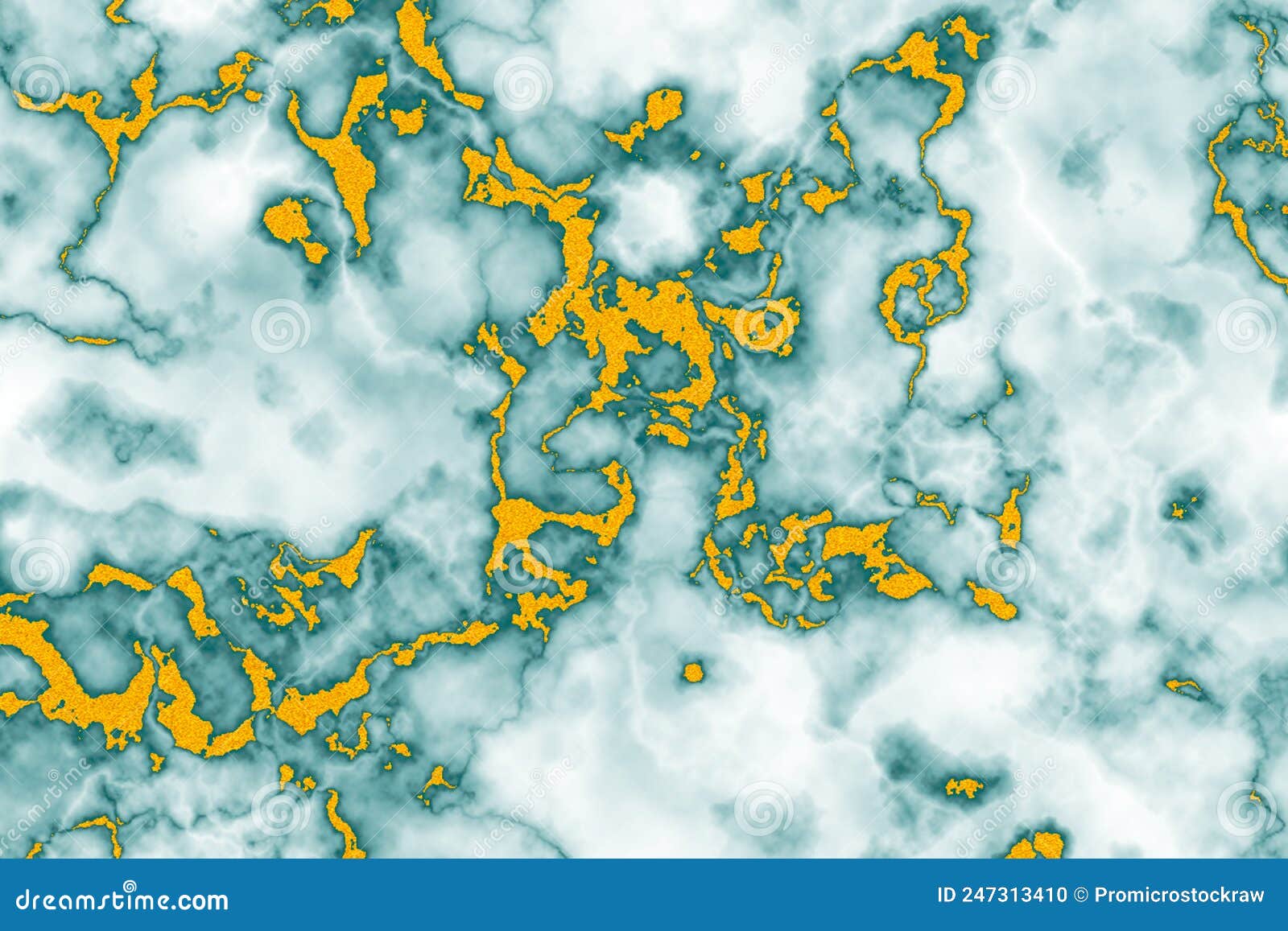 Marble Ink Gold Texture Inkscape Pattern with Green and White Stock ...