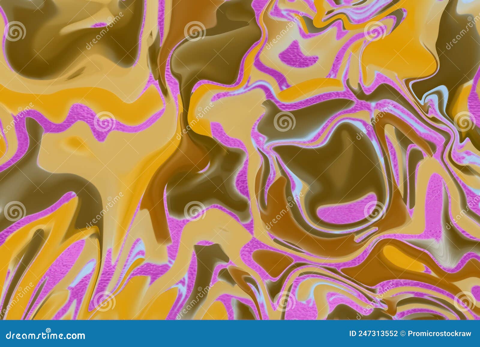 Marble Ink Gold Texture Inkscape Pattern With Pink And Yellow Colors ...