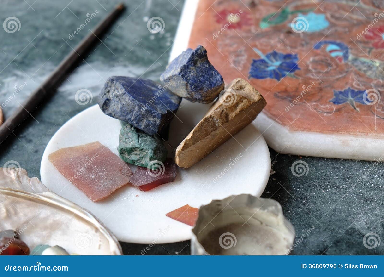 Marble inlay in Agra editorial image. Image of snug, trade - 36809790