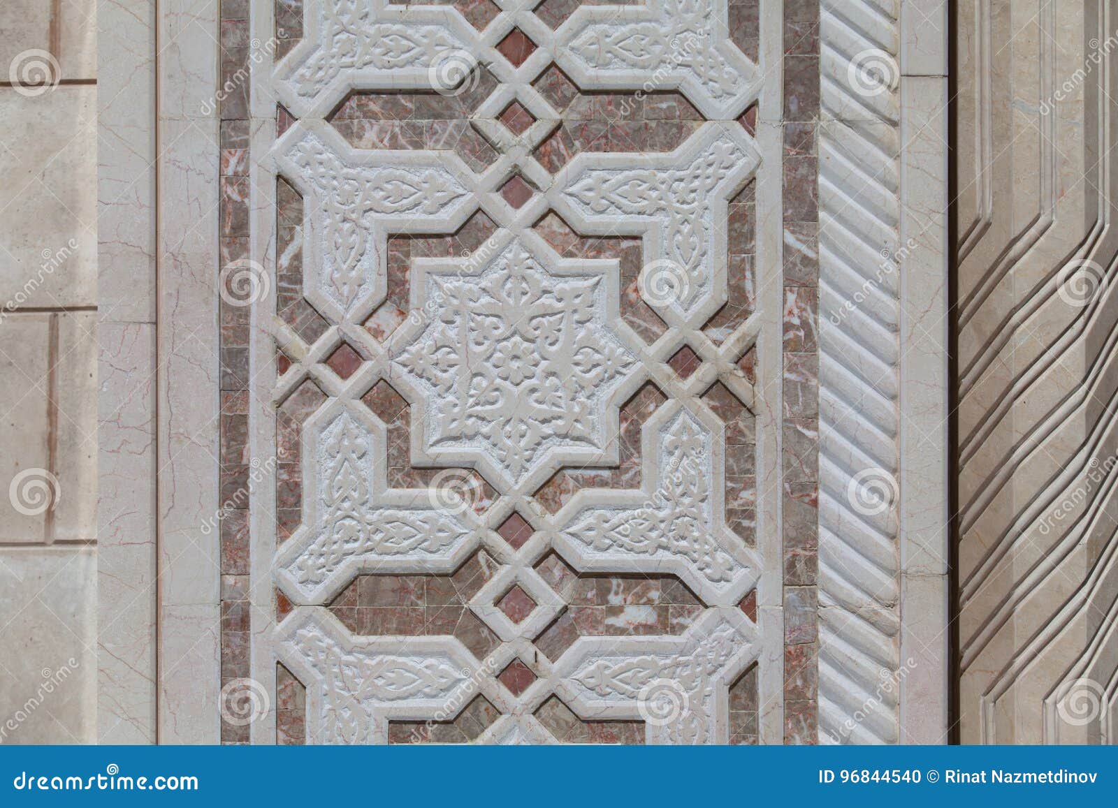 Marble islamic ornament stock photo. Image of mosaic - 96844540