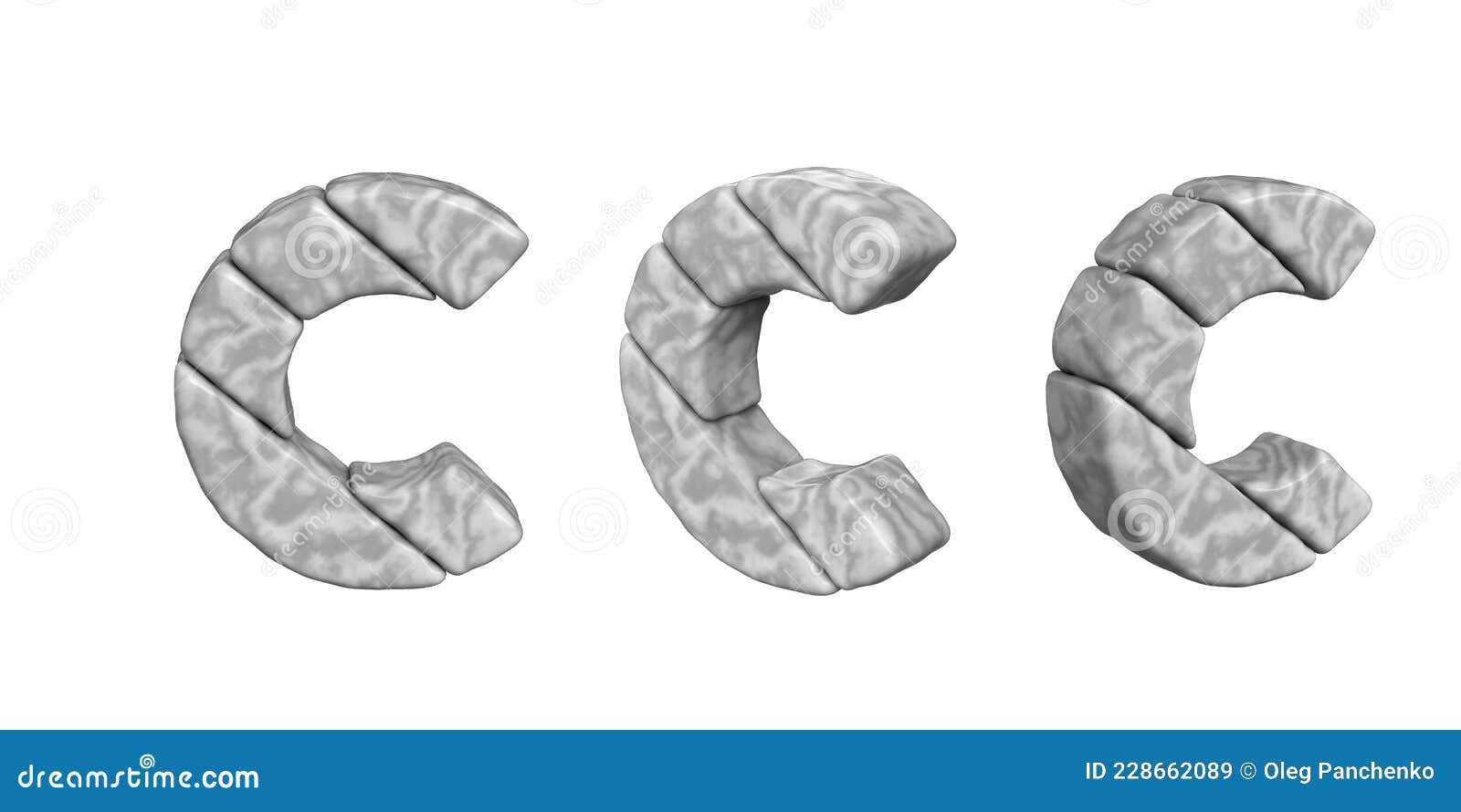 Marble Letters in Different Angles on a Transparent Background. 3d ...