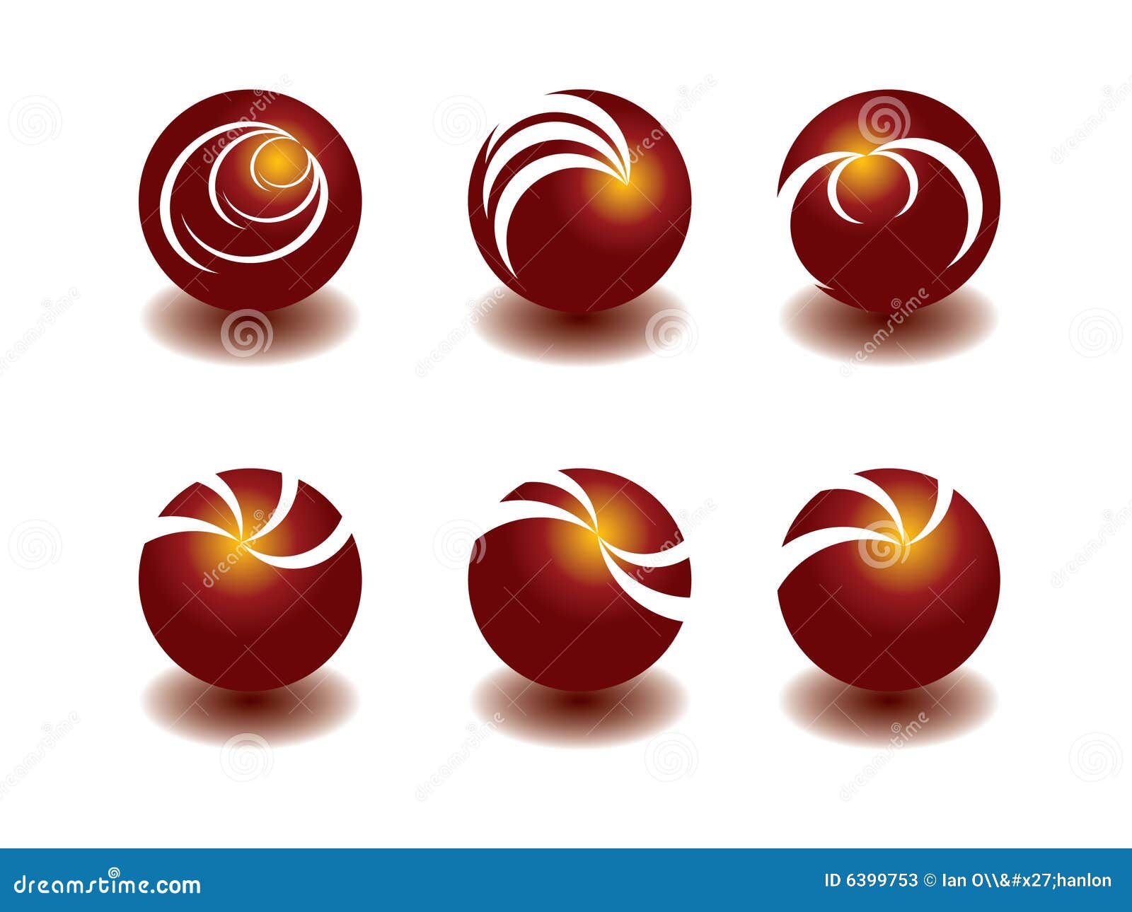 Marble logogs stock vector. Illustration of glossy, circular - 6399753