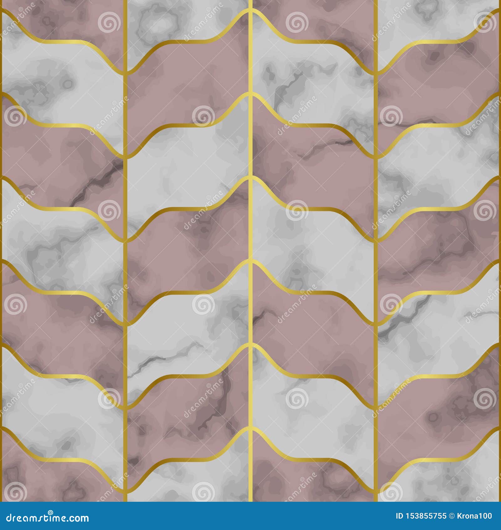 Marble Luxury Seamless Pattern with Golden Decor Stock Vector ...