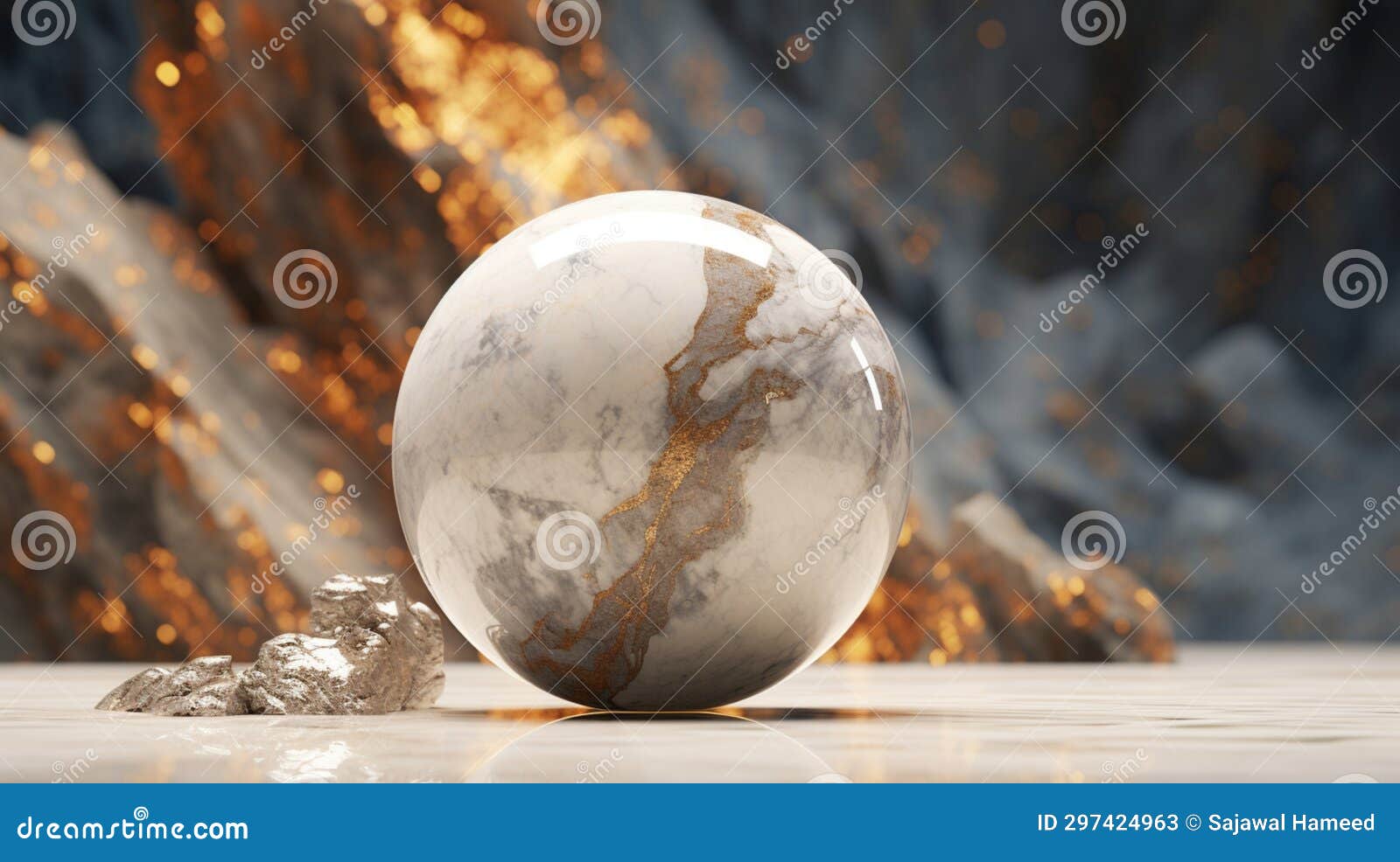 Marble Mirage: Illusions in Stone Stock Illustration - Illustration of lighting, snow: 297424963