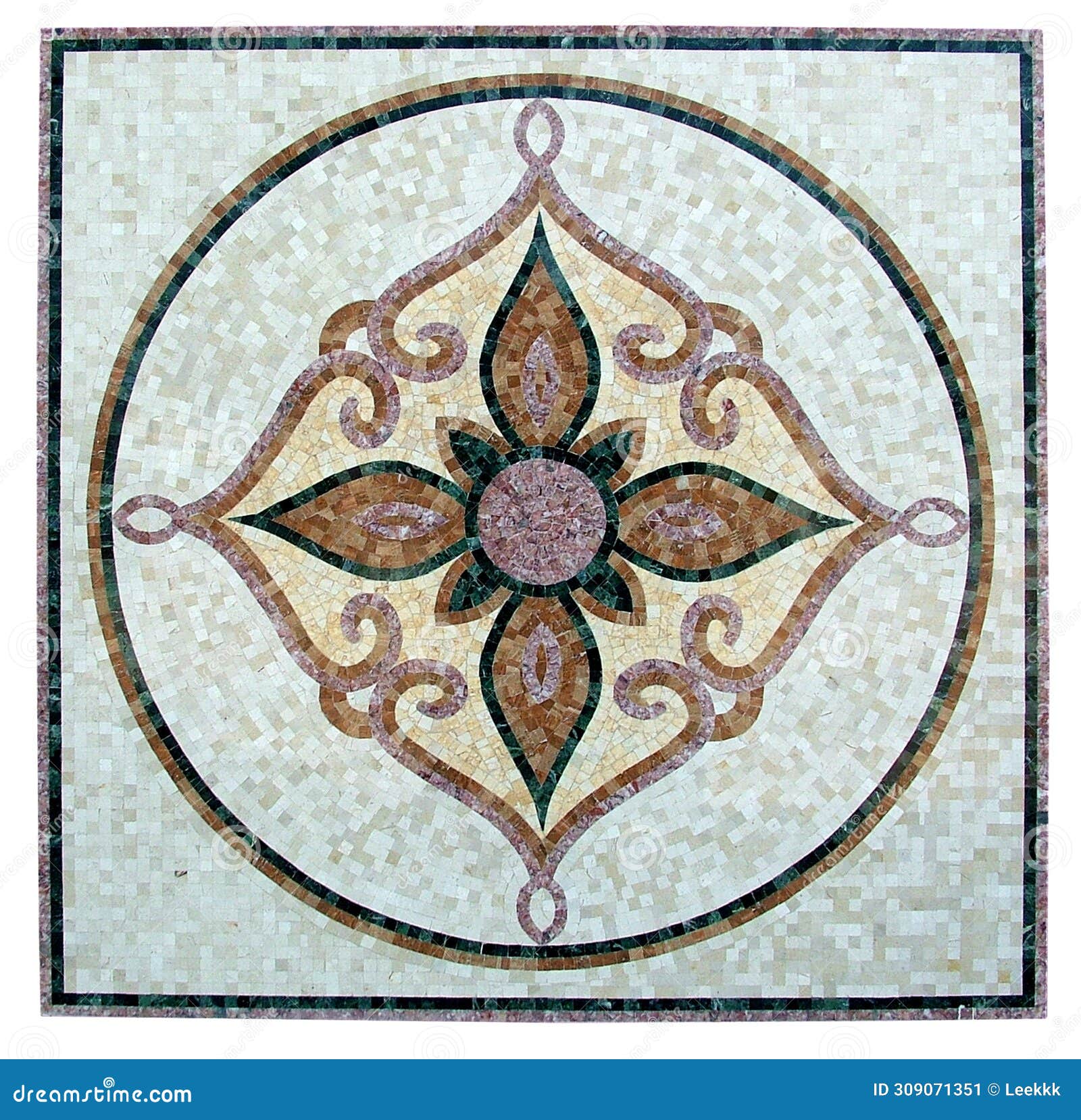 Marble Mosaic Mosaic Square Pattern Stone Craft Stock Image - Image of ...