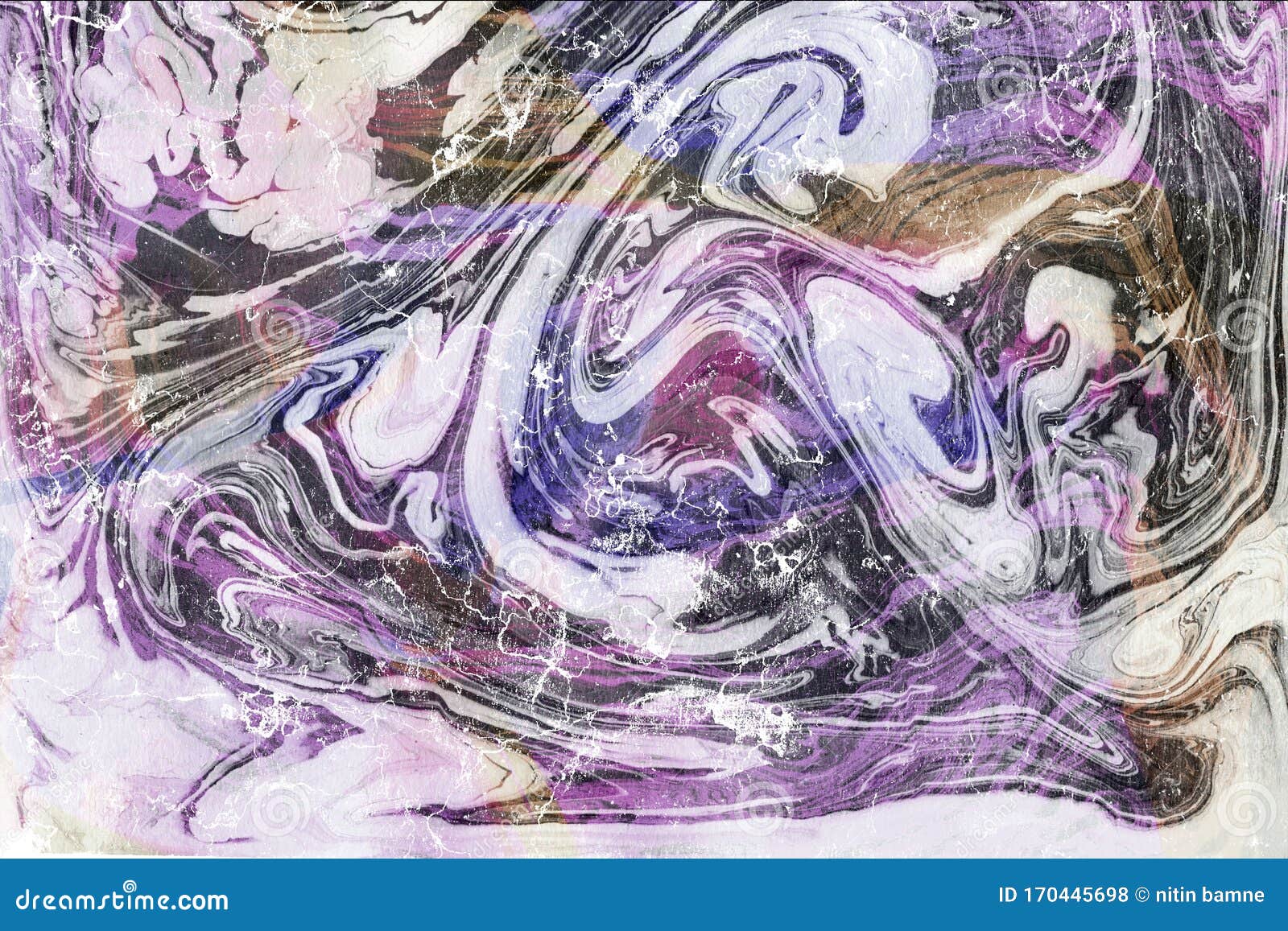 Marble Multi-color Texture Background with White Veins Stock Photo ...