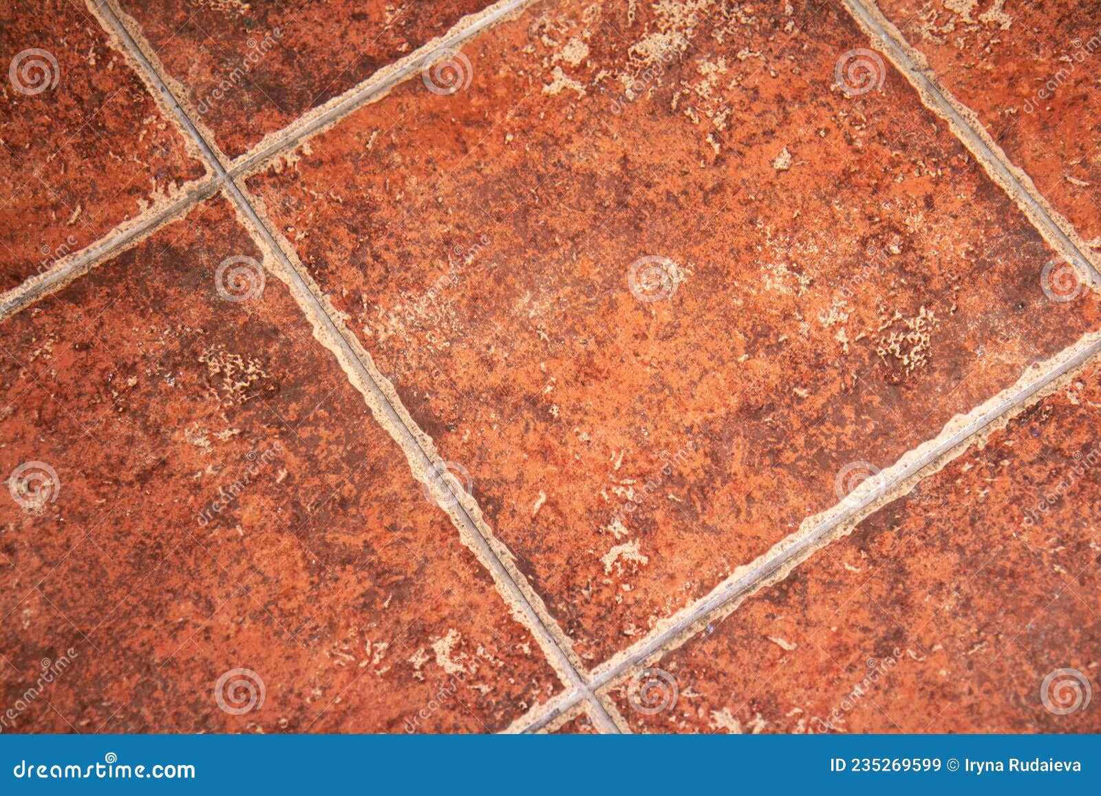 Marble Orange Tile. Bright Red Abstract Background Stock Image - Image ...