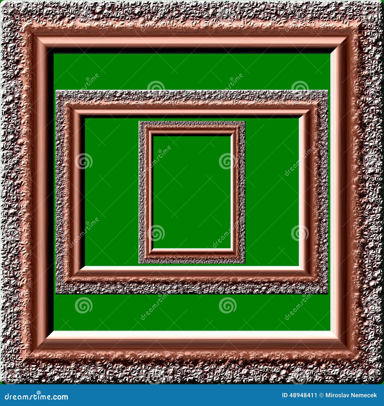 Marble Picture Frame Generated Isolated Texture Royalty-Free Stock ...