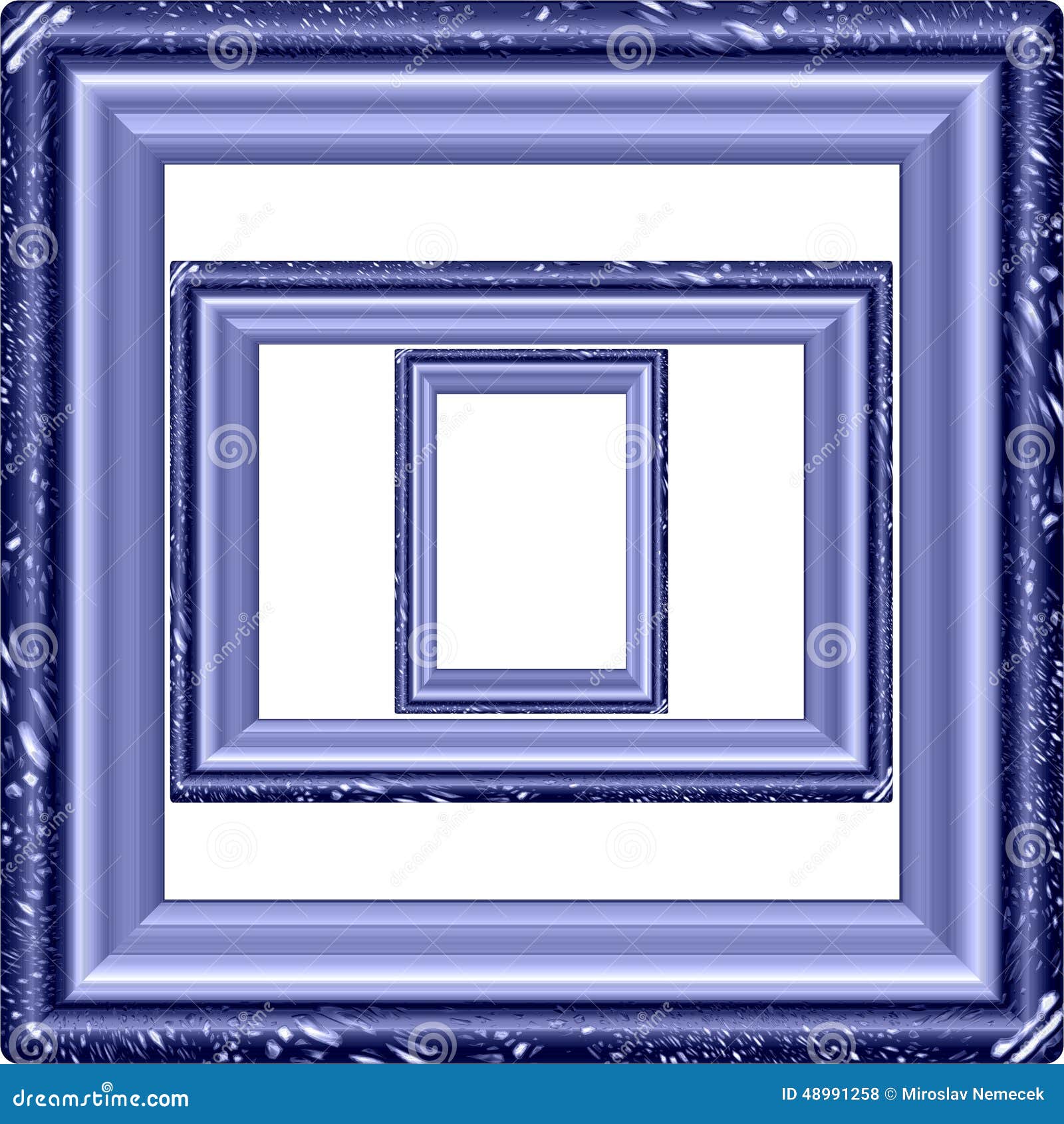 Marble Picture Frame Generated Isolated Texture Royalty-Free Stock ...