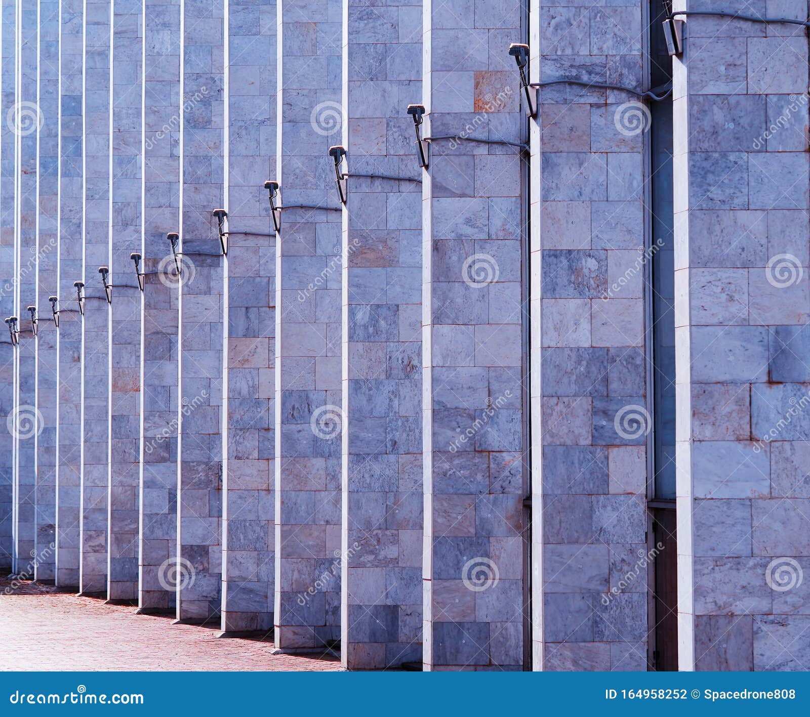 Marble Pillars Architecture Detail Background Stock Photo - Image of ...