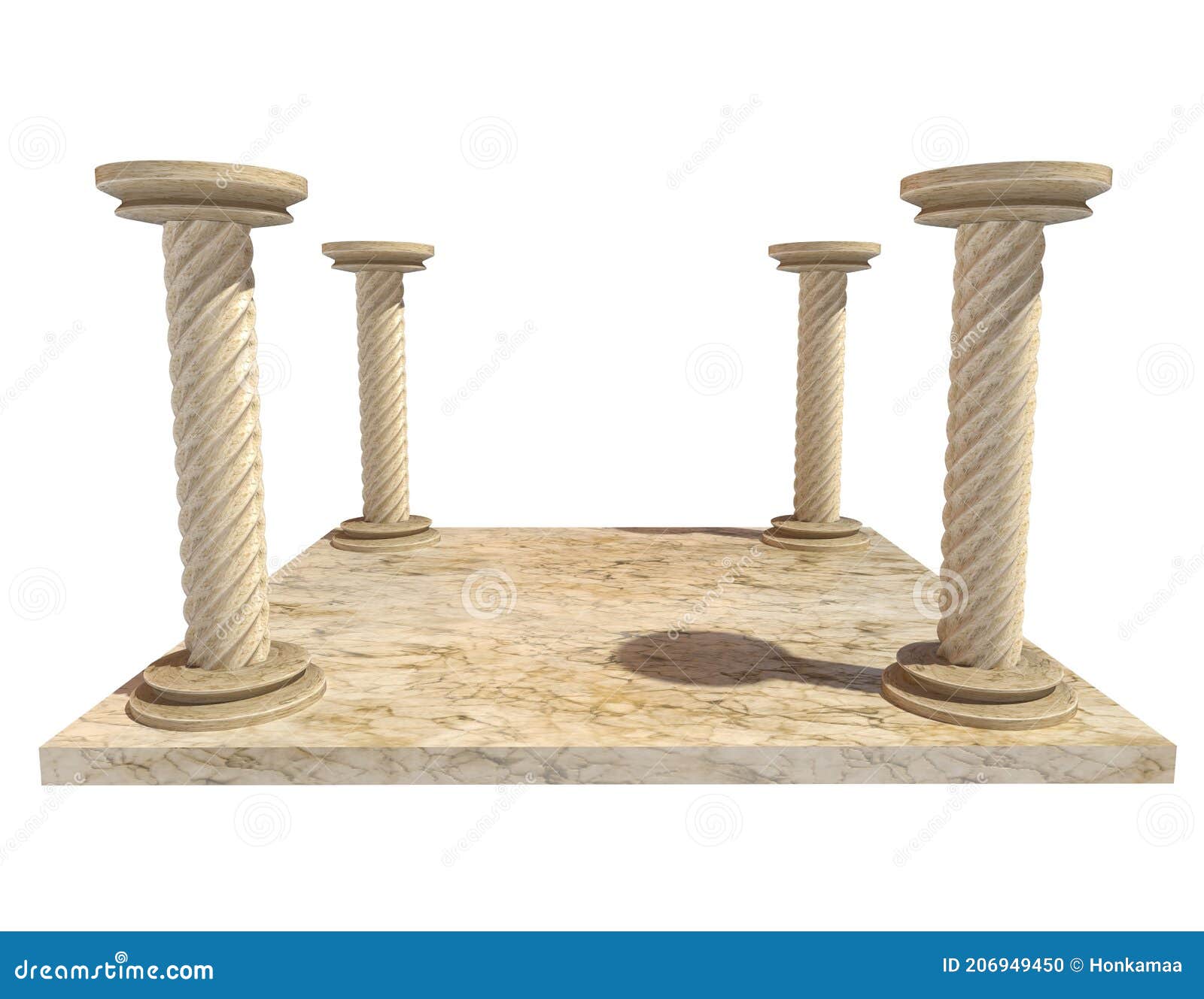 Marble plateau stock illustration. Illustration of stone - 206949450