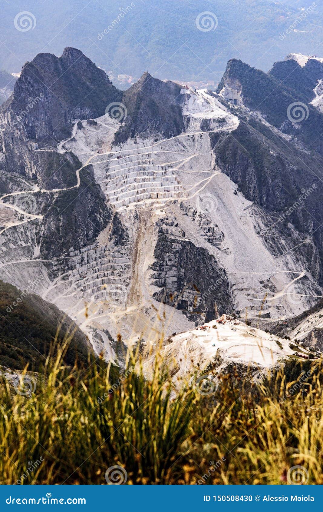 Carrara marble quarries stock photo. Image of track - 150508430