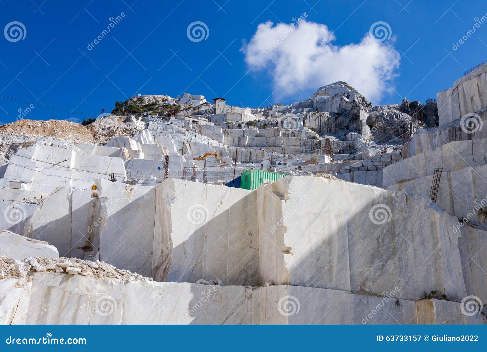 Marble Quarry of Carrara in Italy Stock Image - Image of scraper ...