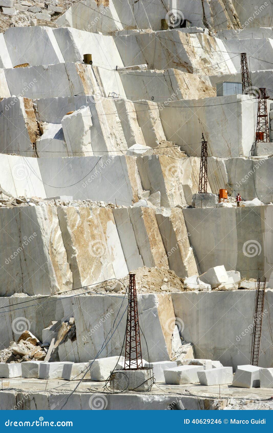 Marble Quarry in Carrara White Italy Stock Photo - Image of apuan ...