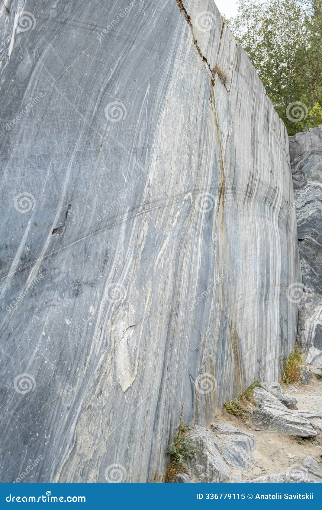 The Marble Quarry Features Smooth, Polished Stone Surfaces with Natural ...
