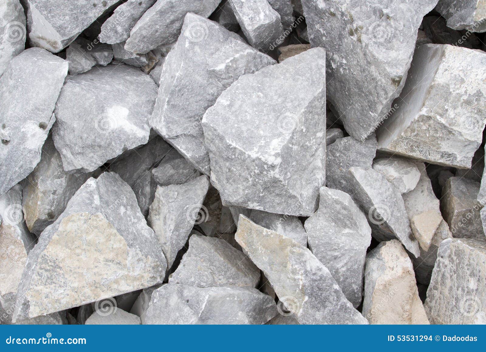 A Quarry Of White Marble. The Precious White Marble Has Been Extracted ...