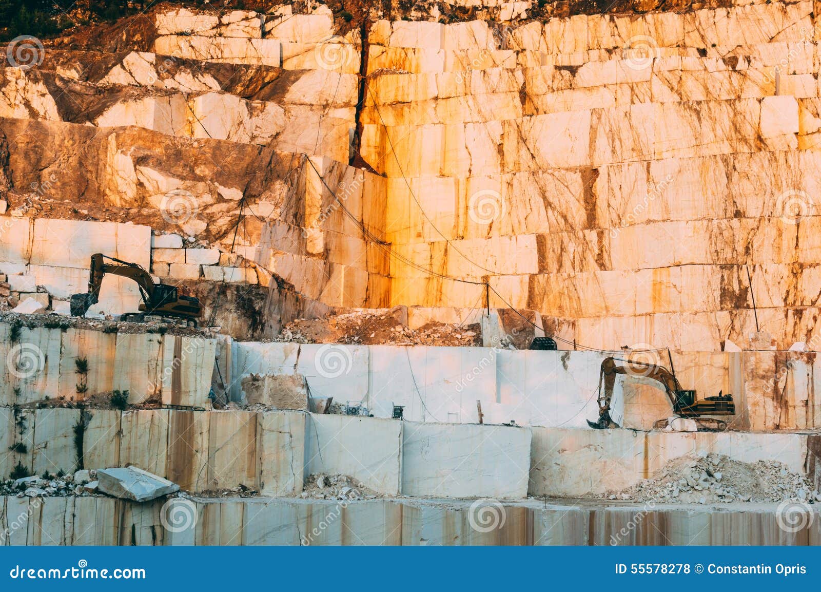 Marble quarrying stock photo. Image of open, greece, construction ...