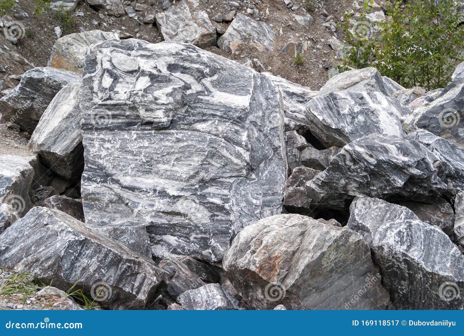 Marble Rocks Stones in the Mining Stock Image - Image of gravel, grey ...