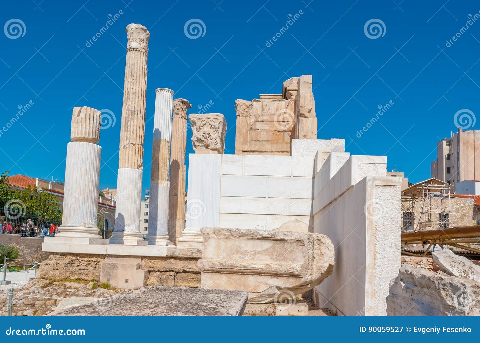 The marble ruins stock image. Image of roman, dome, attica - 90059527