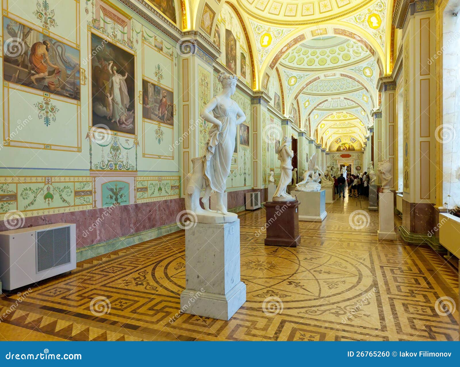 Marble Sculptures in State Hermitage Editorial Image - Image of golden ...