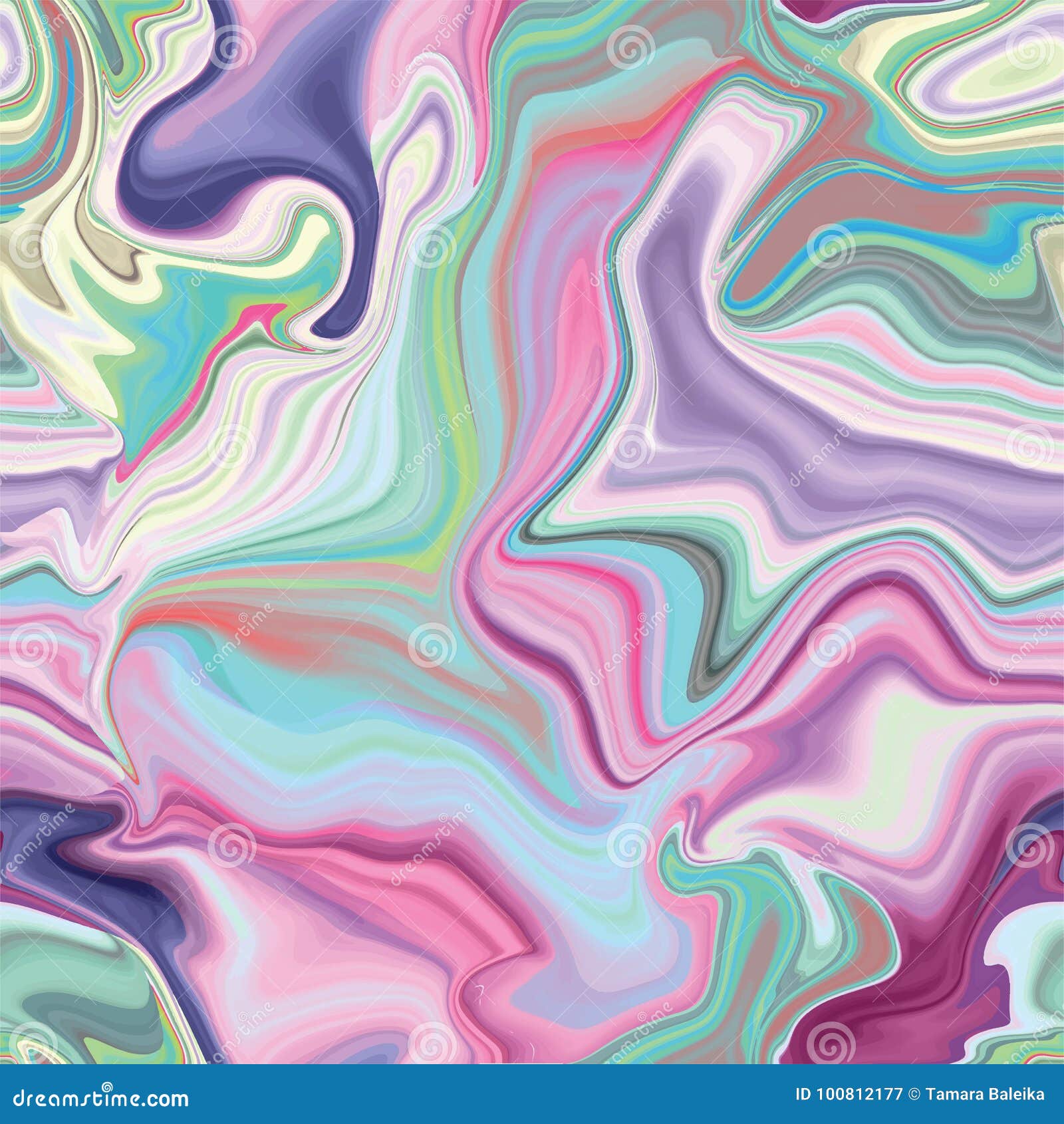 Marble Seamless Pattern In Neon Brightful Colors. Vector Illustration ...