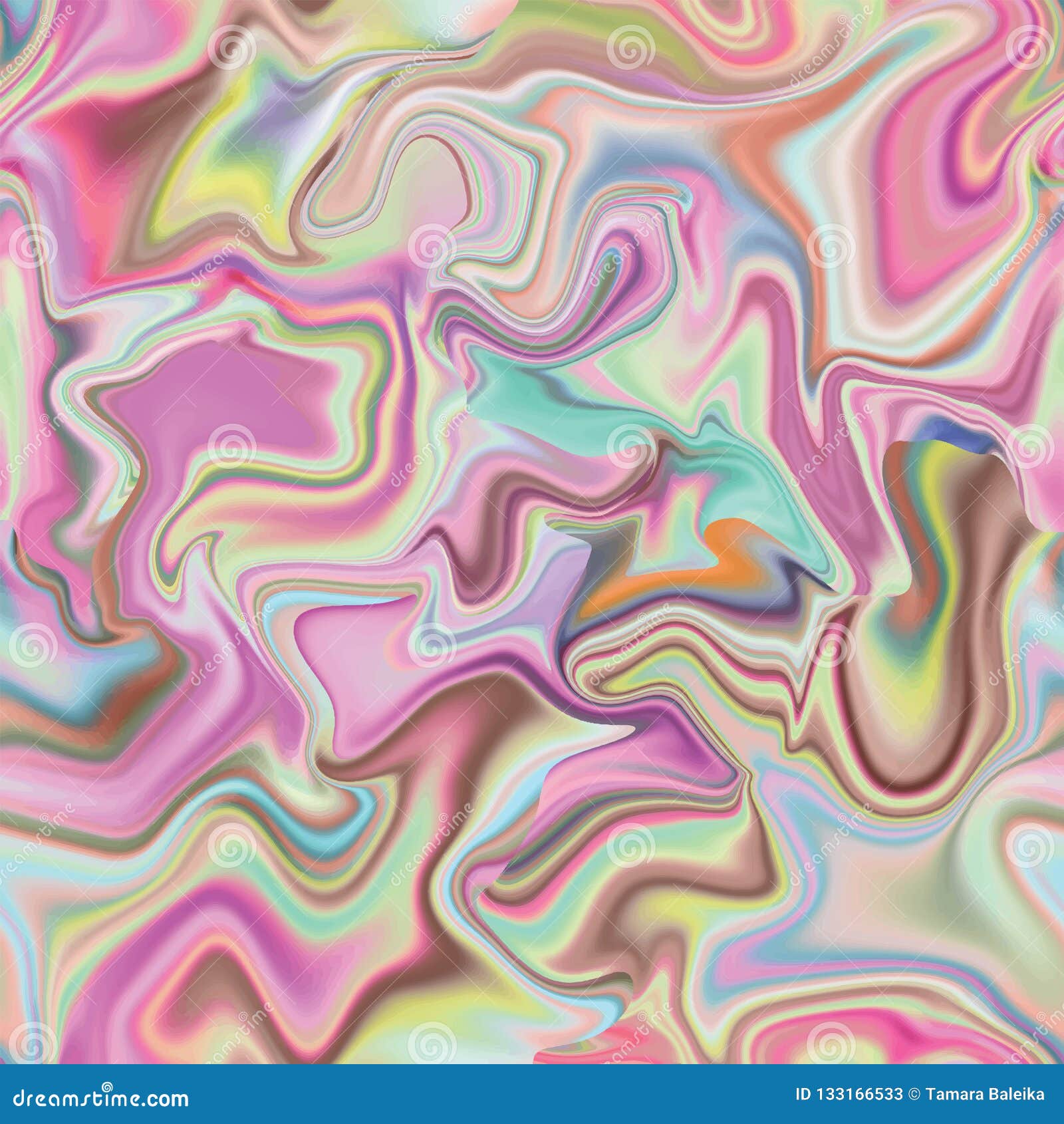 Marble Seamless Pattern in Neon Brightful Colors Stock Illustration ...