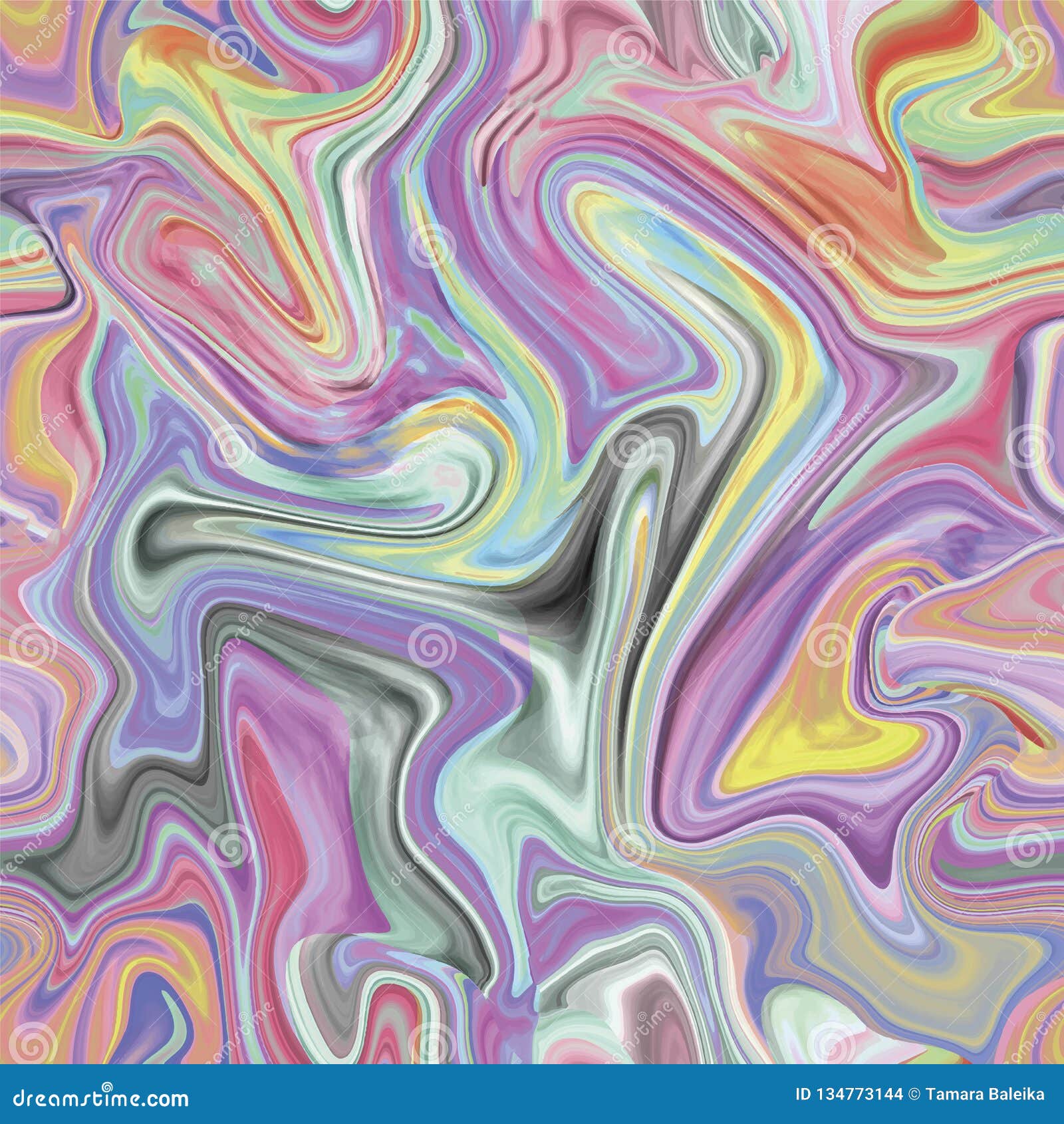 Marble Seamless Pattern in Neon Brightful Colors Stock Illustration ...